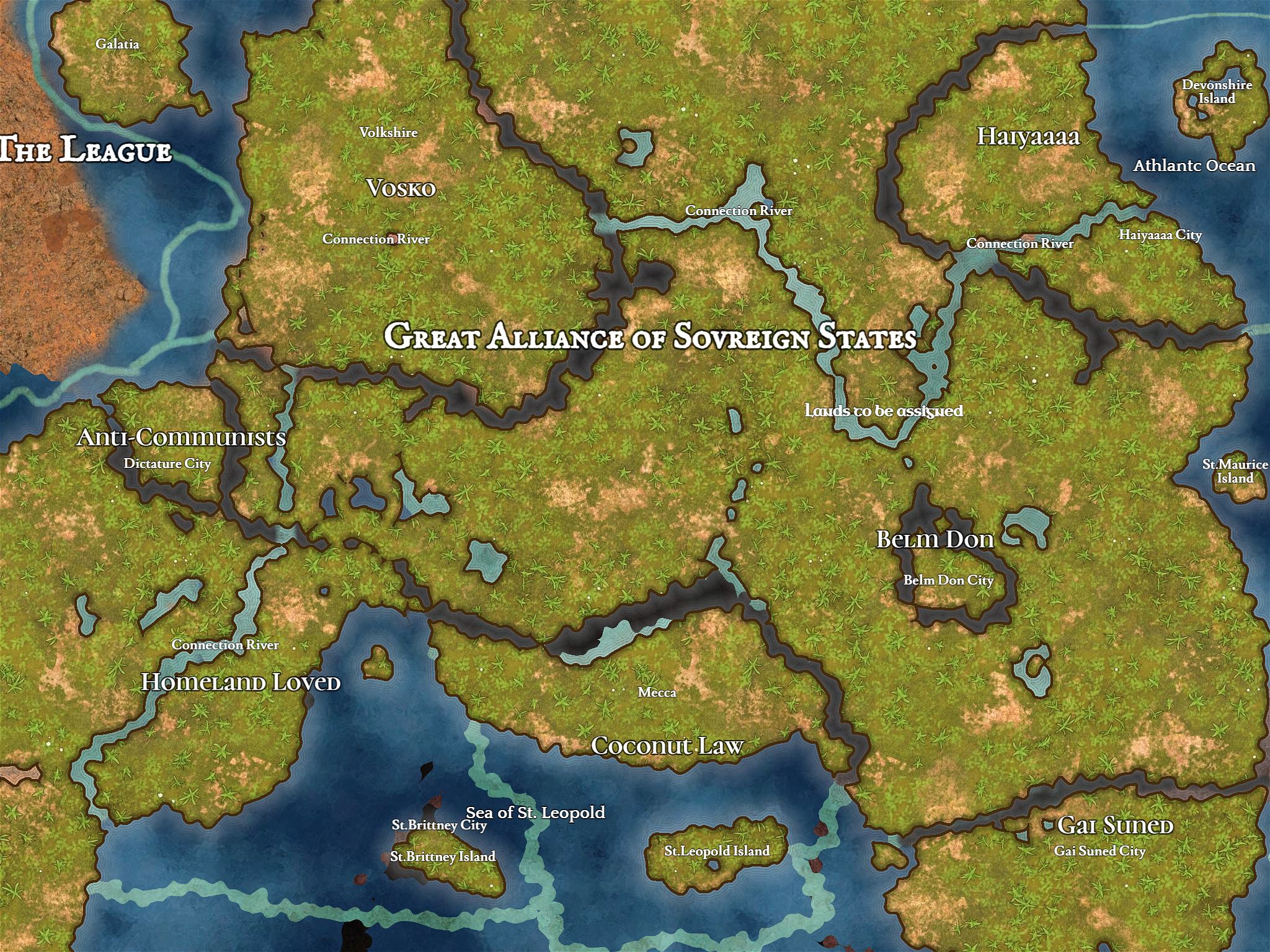 Great Alliance of Sovreign States | Inkarnate - Create Fantasy Maps Online