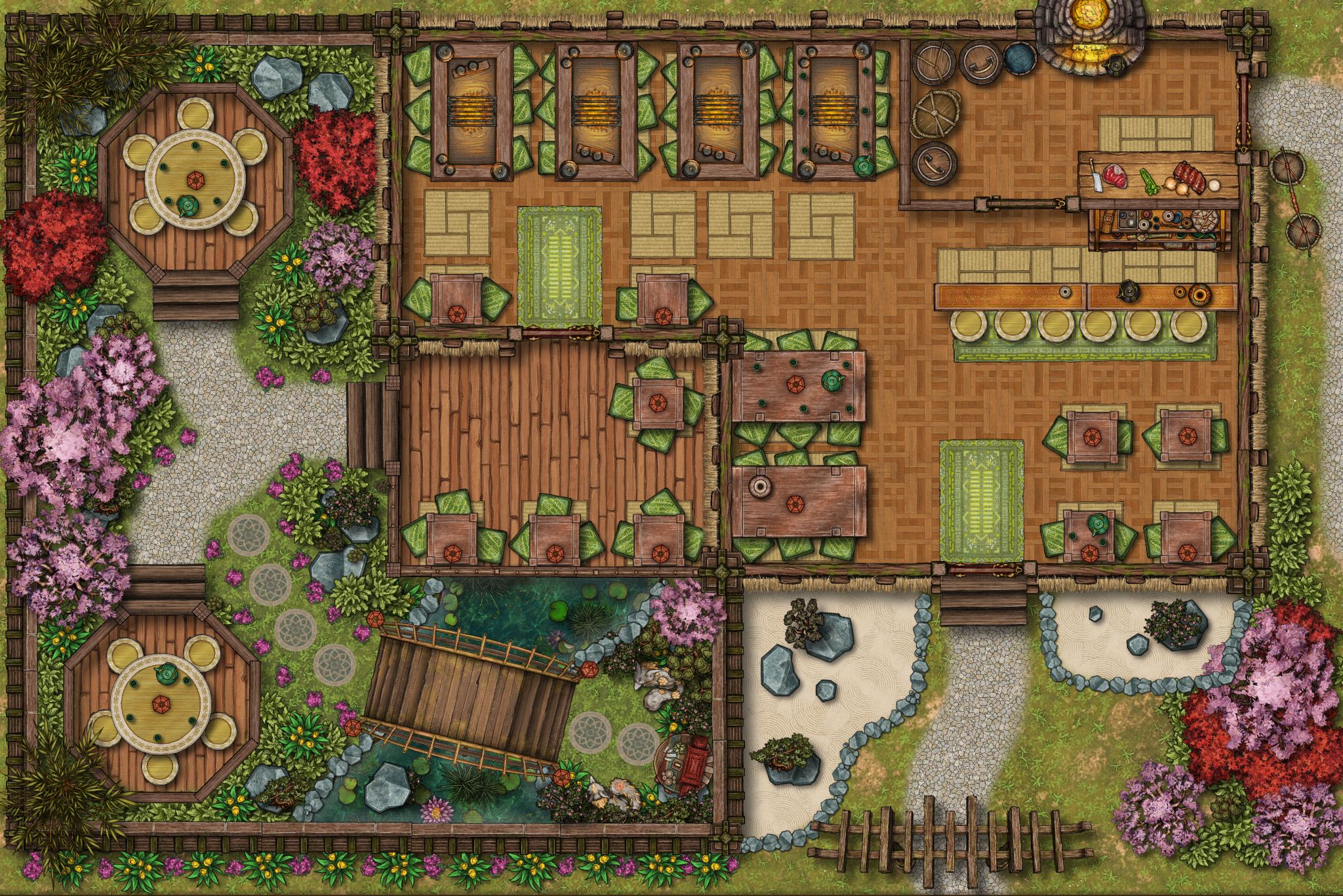 Garden Teahouse | Inkarnate - Create Fantasy Maps Online