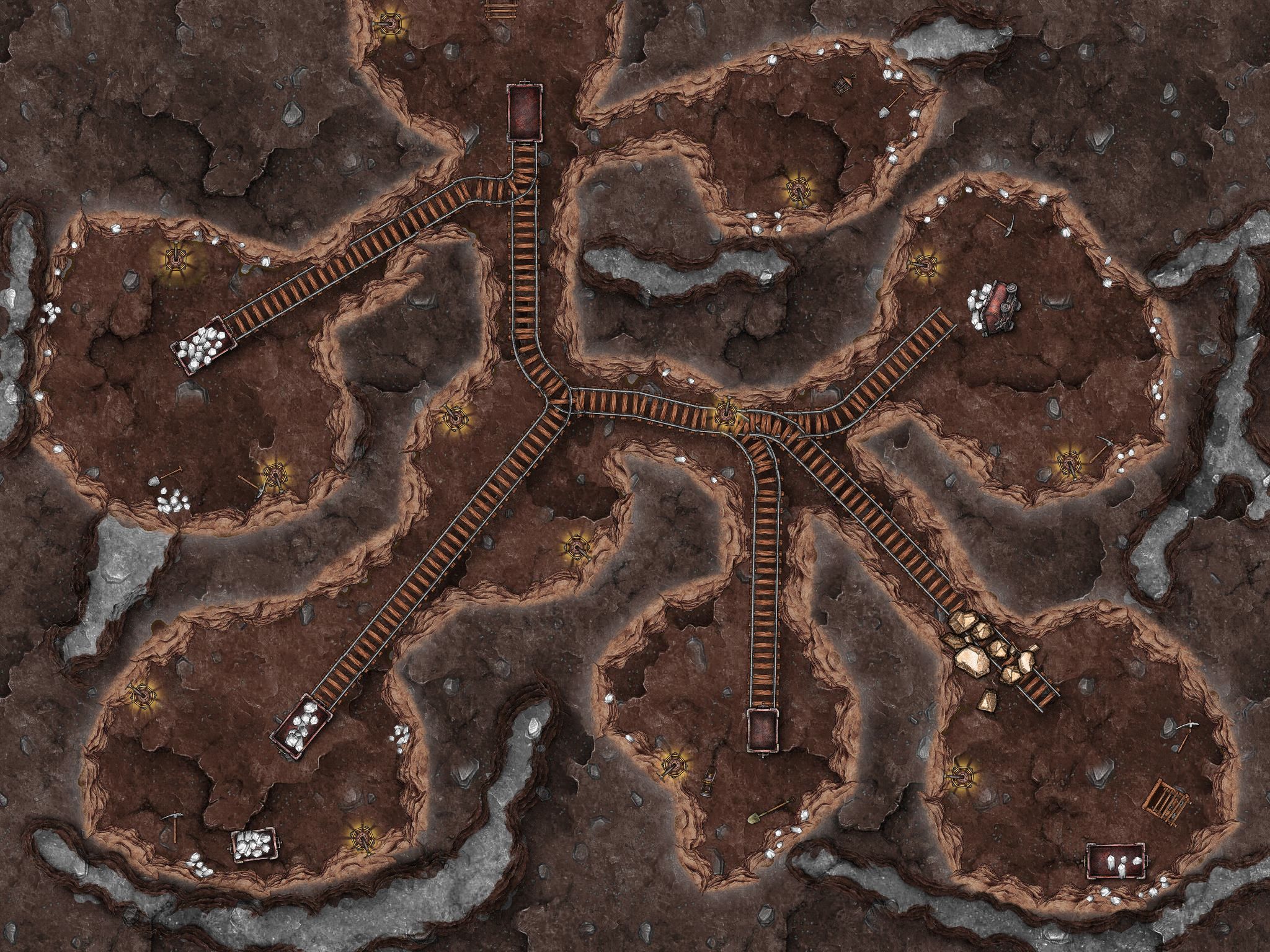 Great Maze Ghost Rock Mine (DEADLANDS) | Inkarnate - Create Fantasy ...