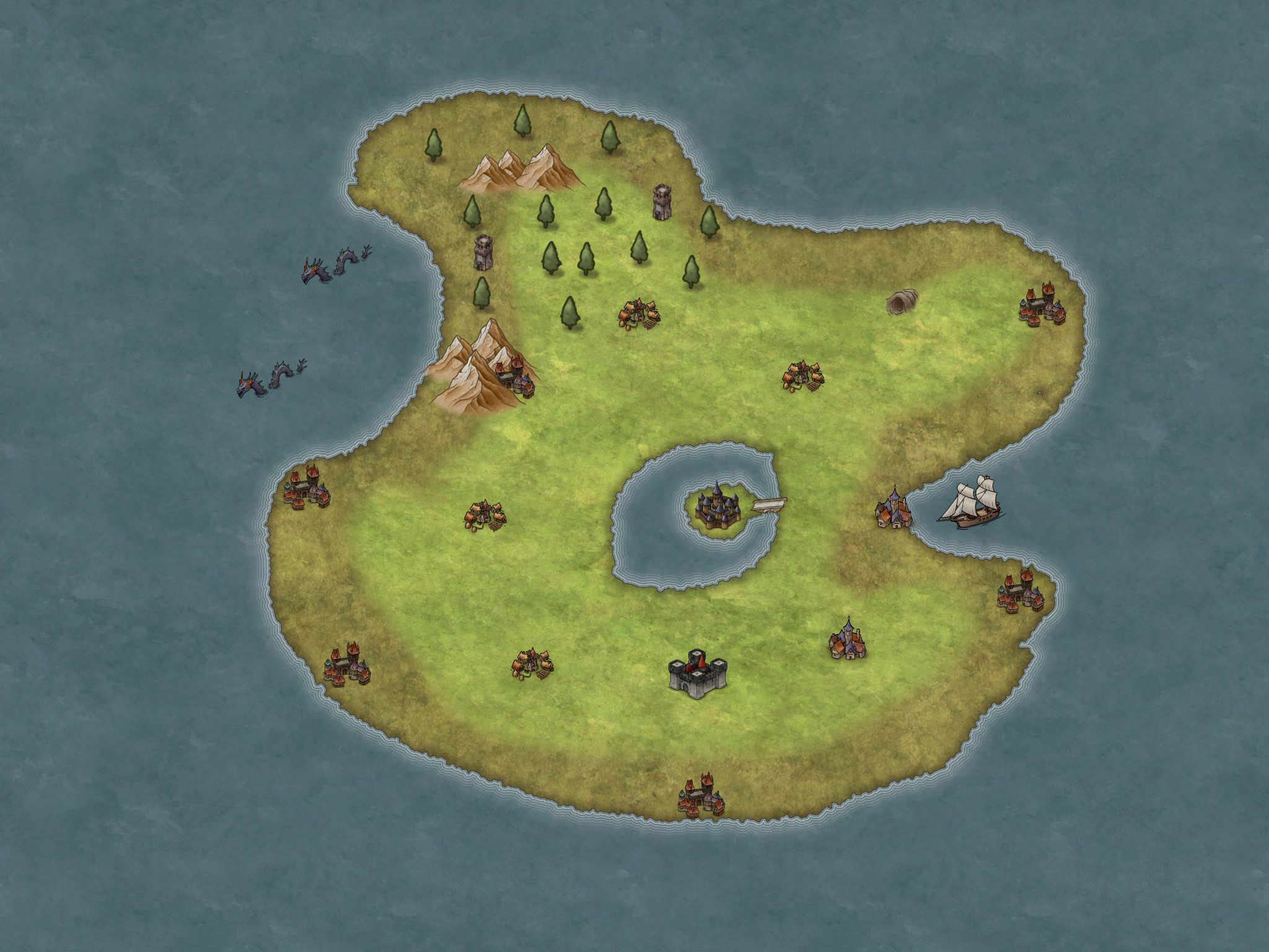 CHYOA-Ruyanei starter island | Inkarnate - Create Fantasy Maps Online