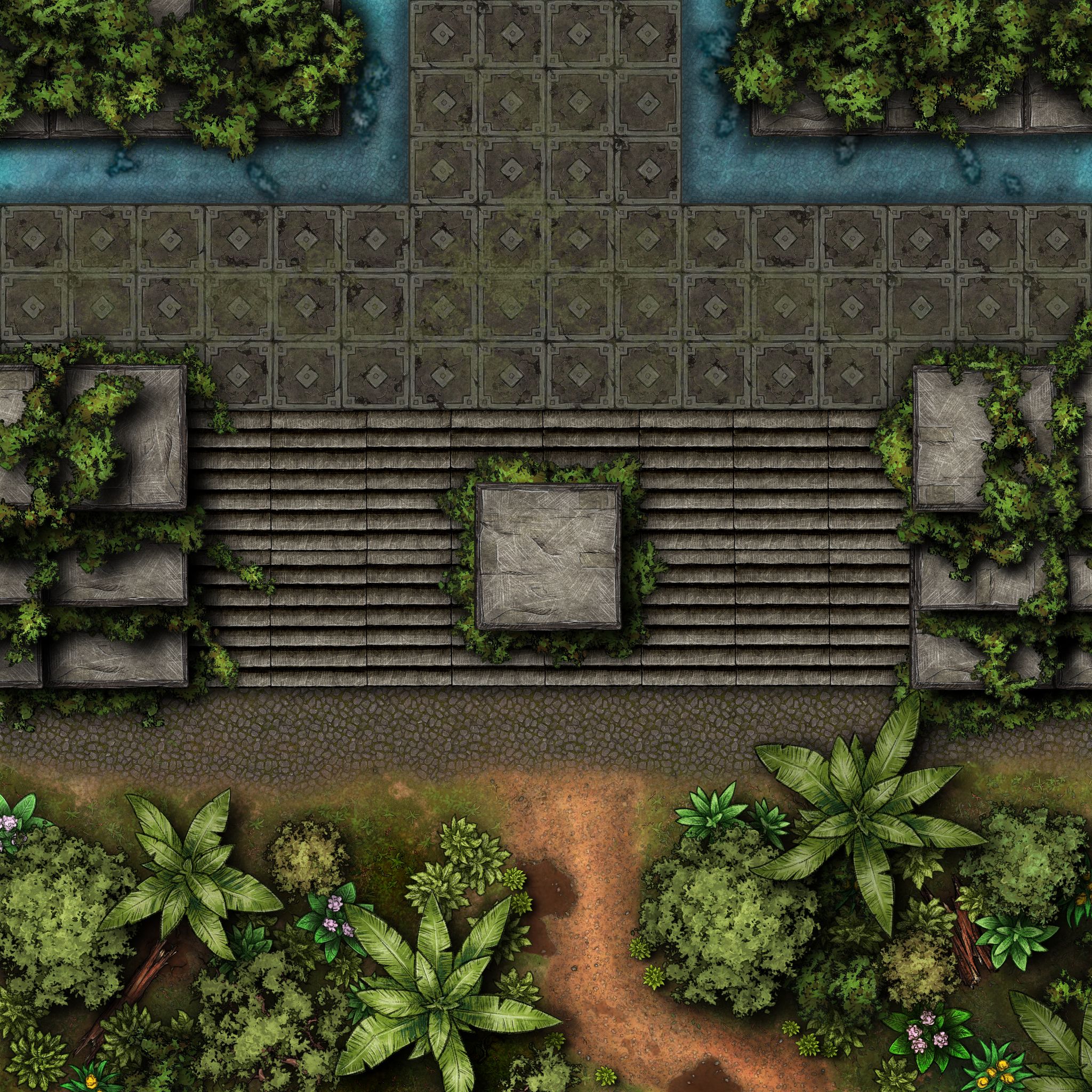 Jungle Temple Entrance | Inkarnate - Create Fantasy Maps Online