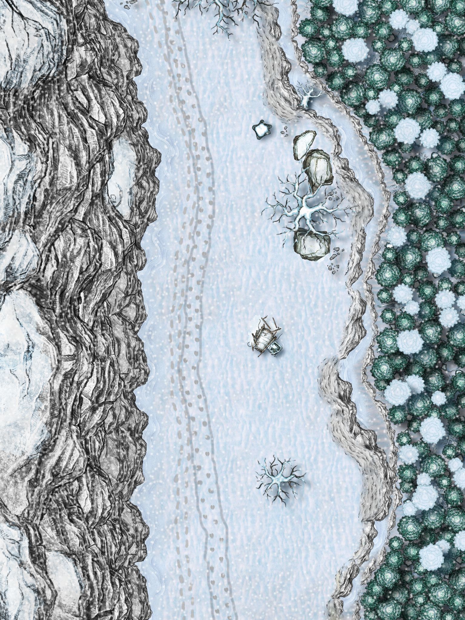 Winter Pass | Inkarnate - Create Fantasy Maps Online