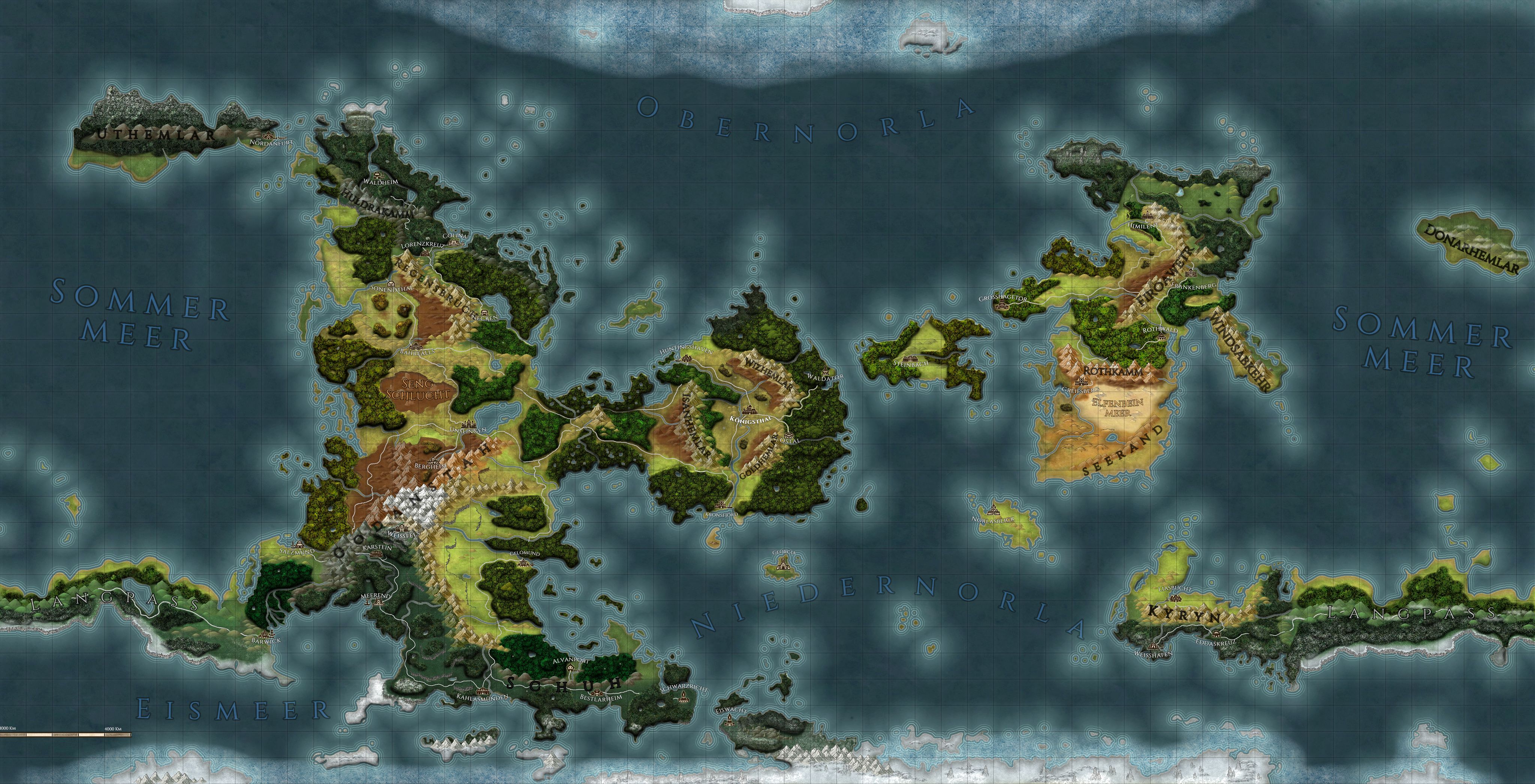 Godon World Map | Inkarnate - Create Fantasy Maps Online
