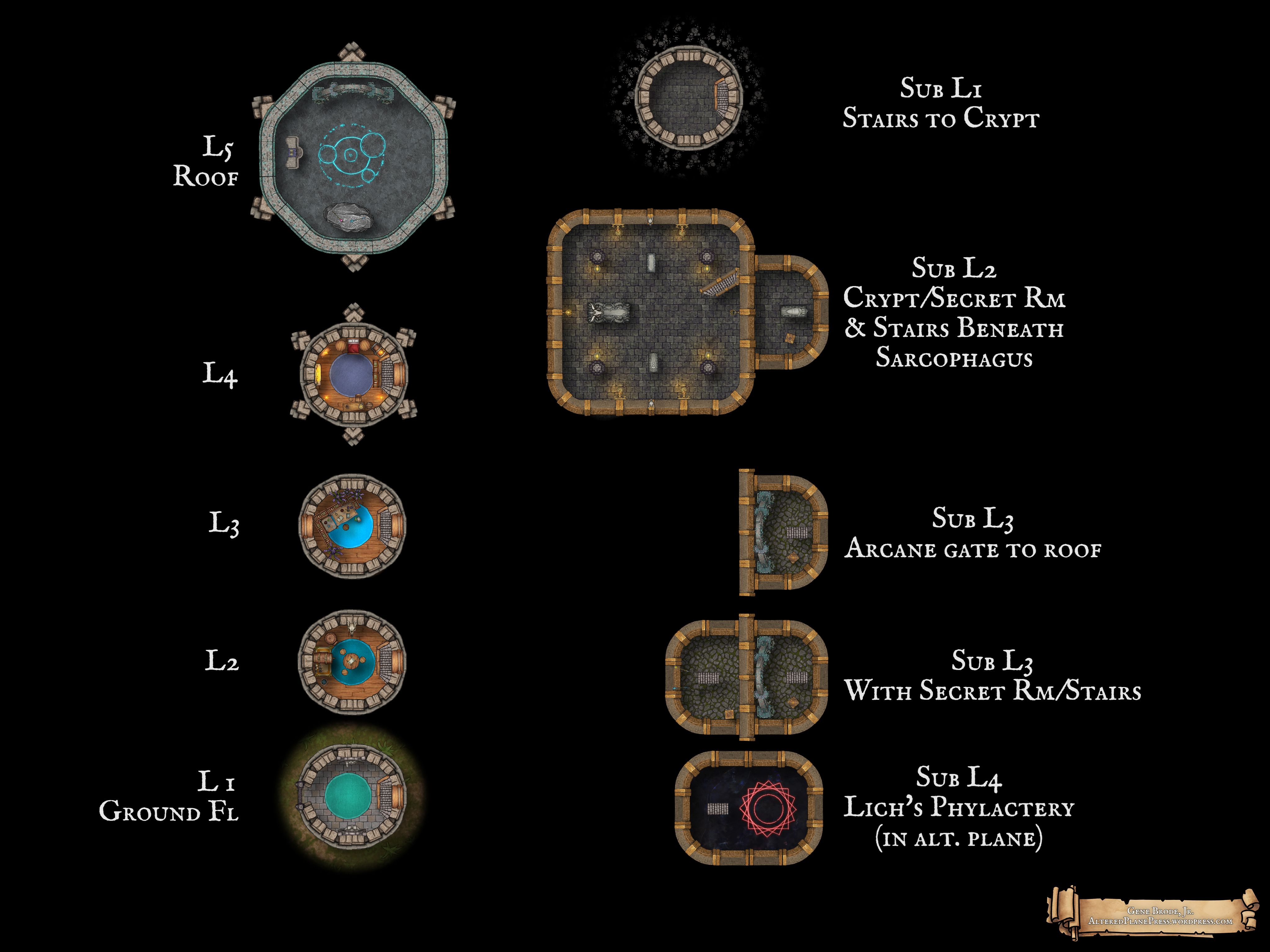 Lich Tower and Lair | Inkarnate - Create Fantasy Maps Online