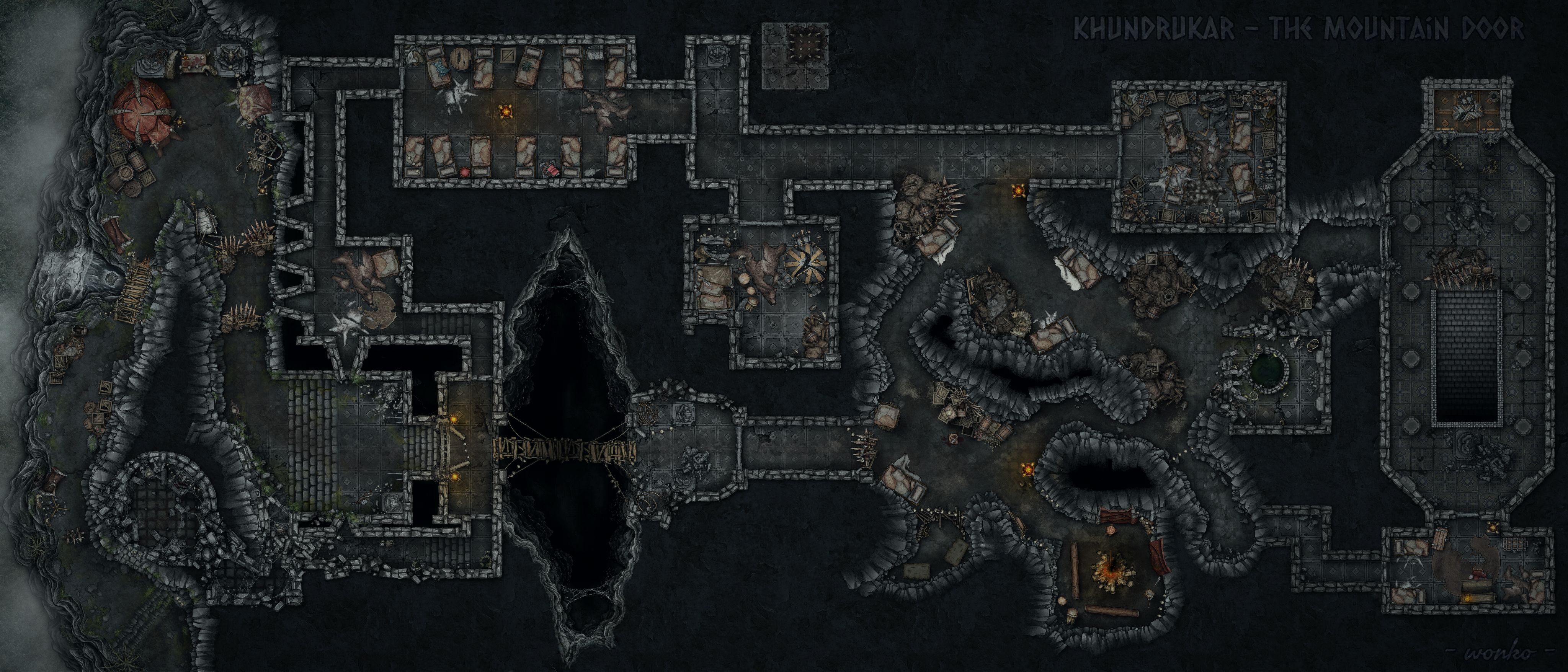 Forge of Fury A - The Mountain Door [70x30] CLONABLE | Inkarnate ...