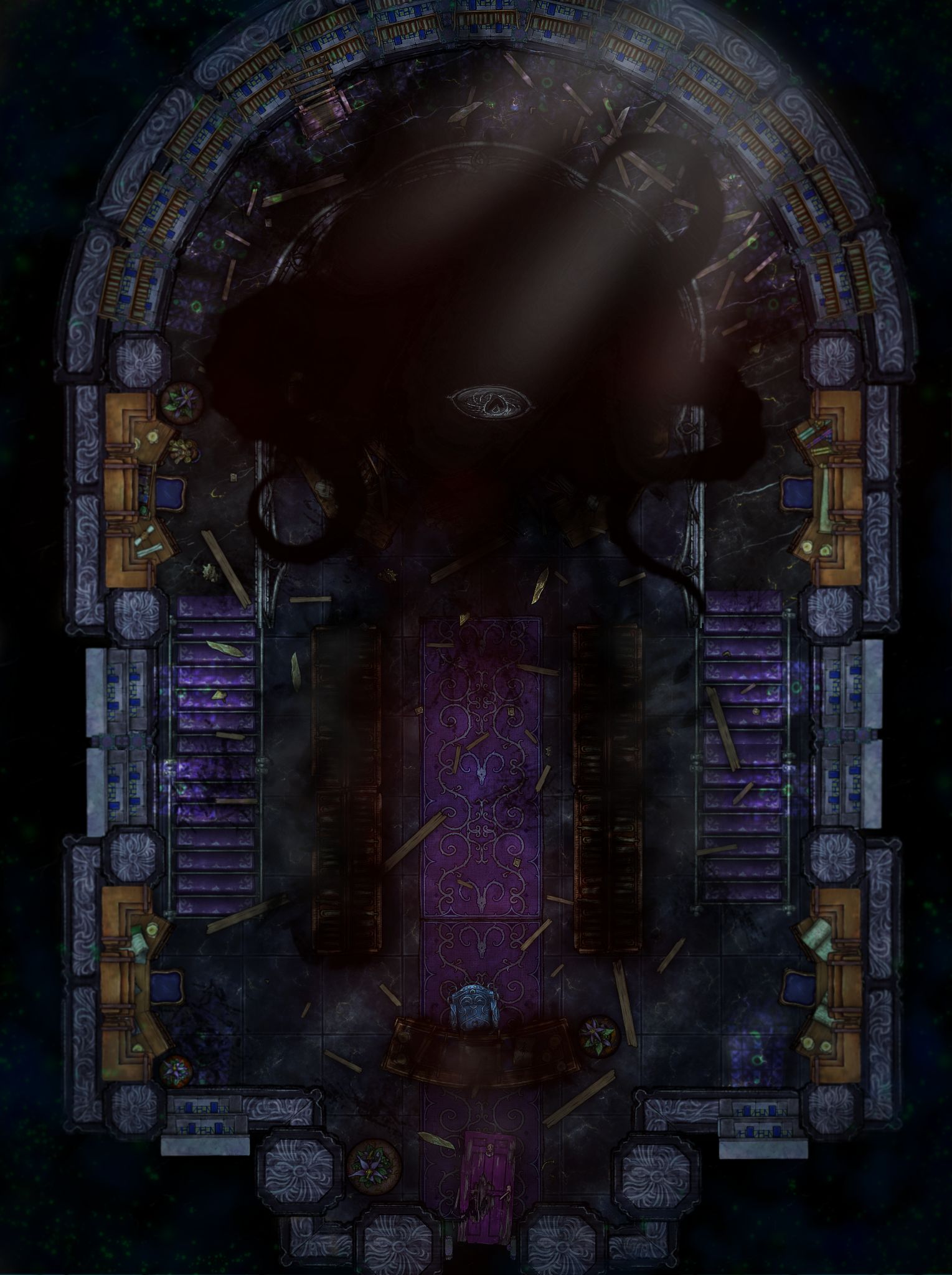 Far Realm Encounter in the Library | Inkarnate - Create Fantasy Maps Online