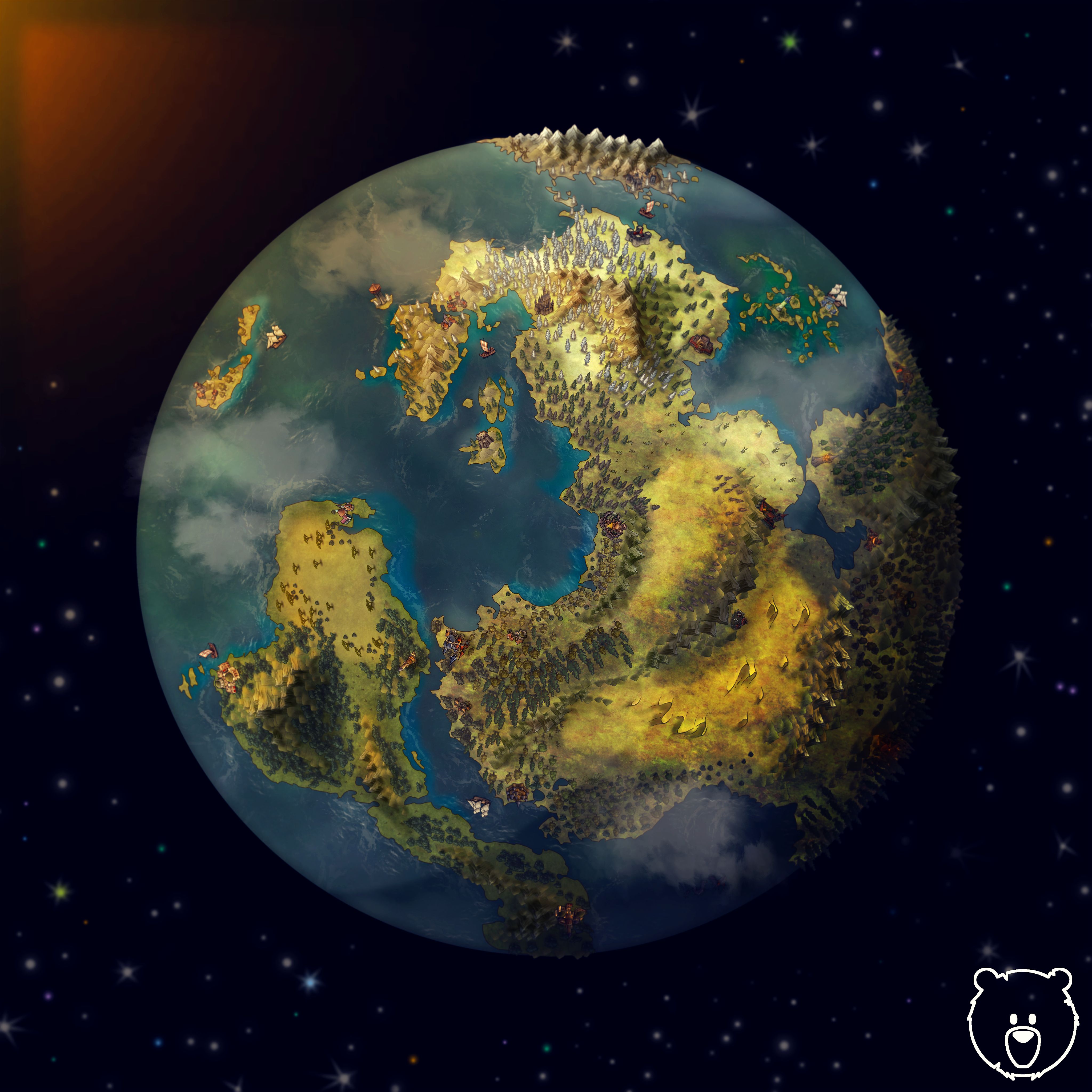 Zaelia - MiniGlobe | Inkarnate - Create Fantasy Maps Online