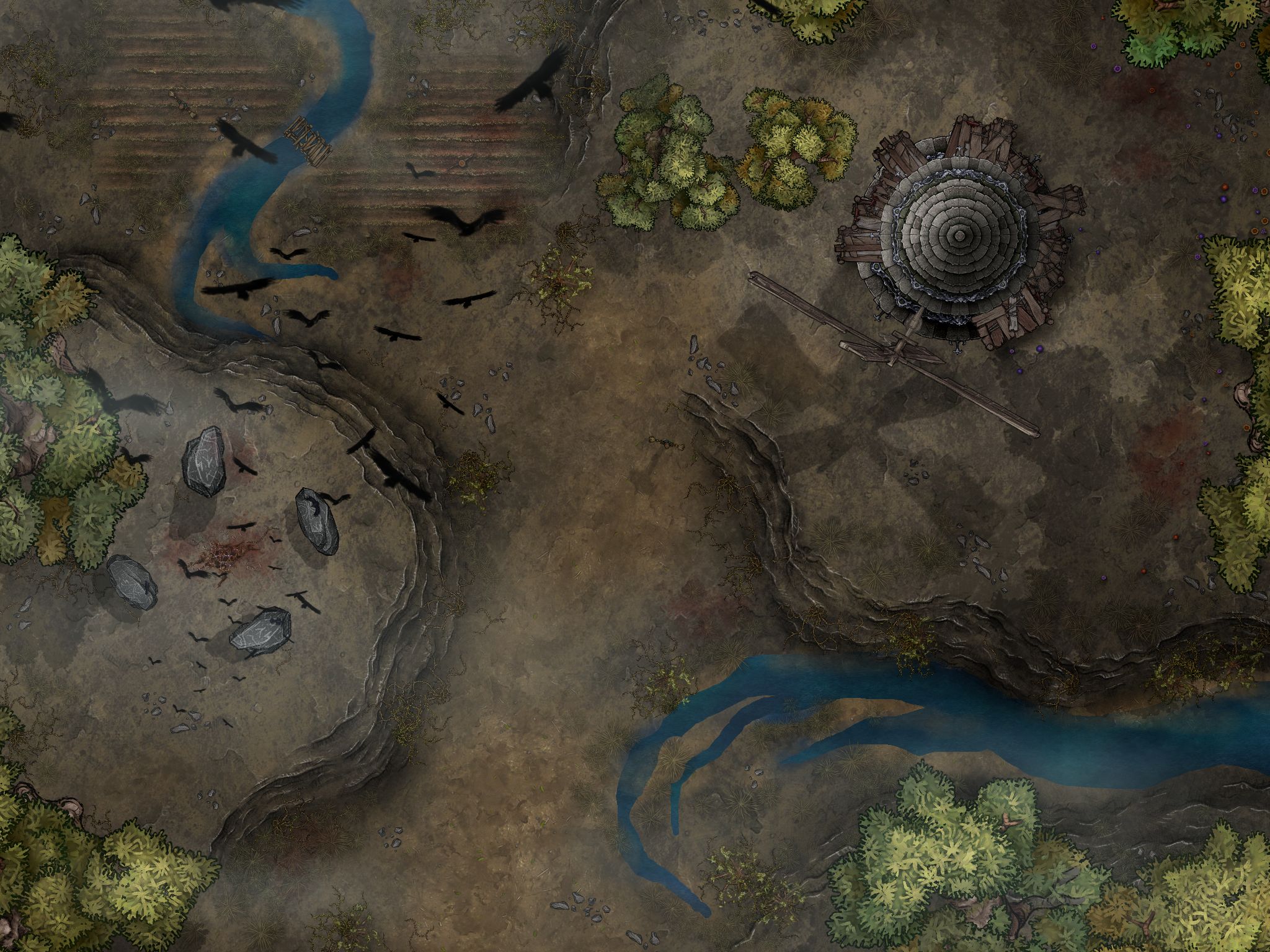 The Old Bonegrinder | Inkarnate - Create Fantasy Maps Online