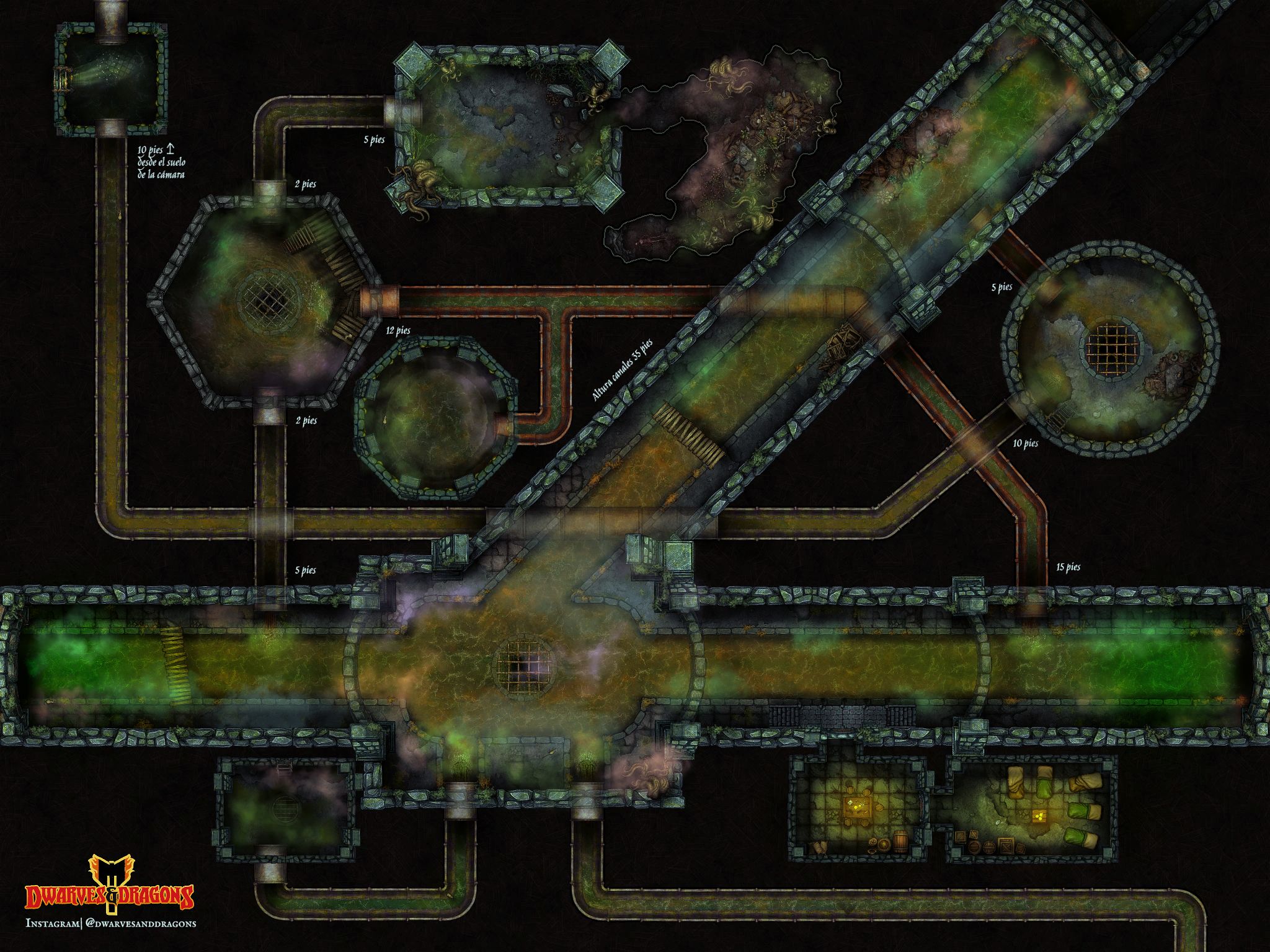 Sewers - Ludendorf | Inkarnate - Create Fantasy Maps Online