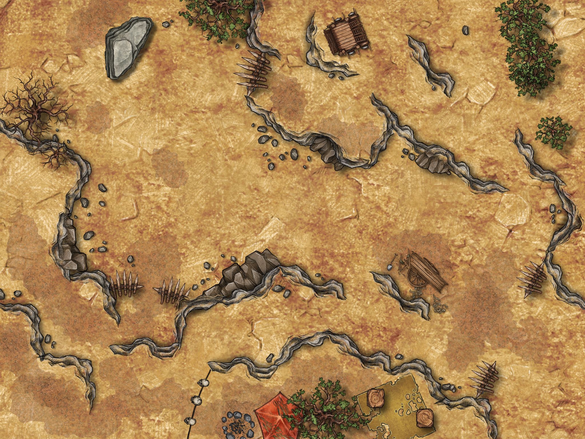 Desert Pass | Inkarnate - Create Fantasy Maps Online