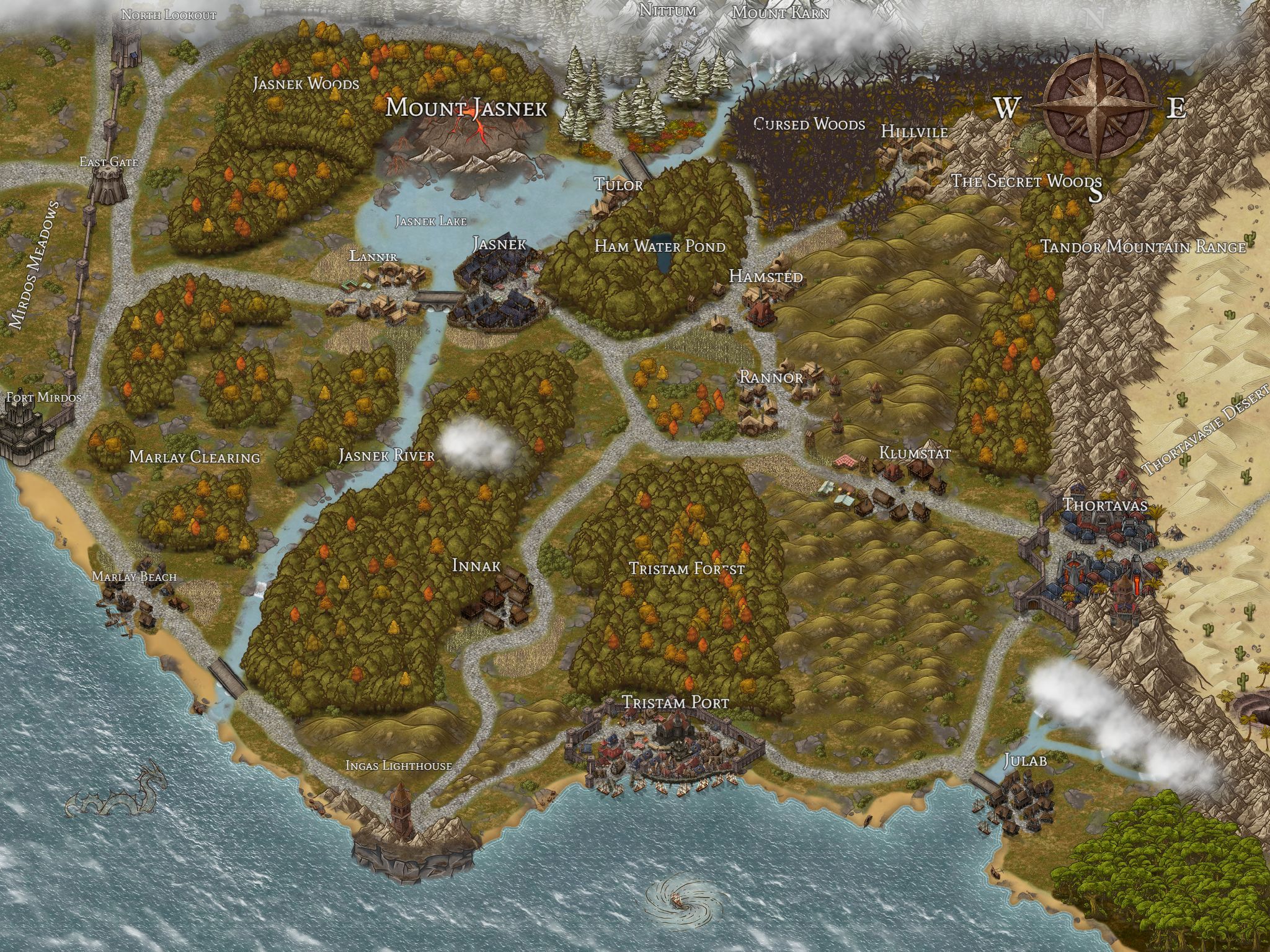 Eagles Campaign rough map | Inkarnate - Create Fantasy Maps Online