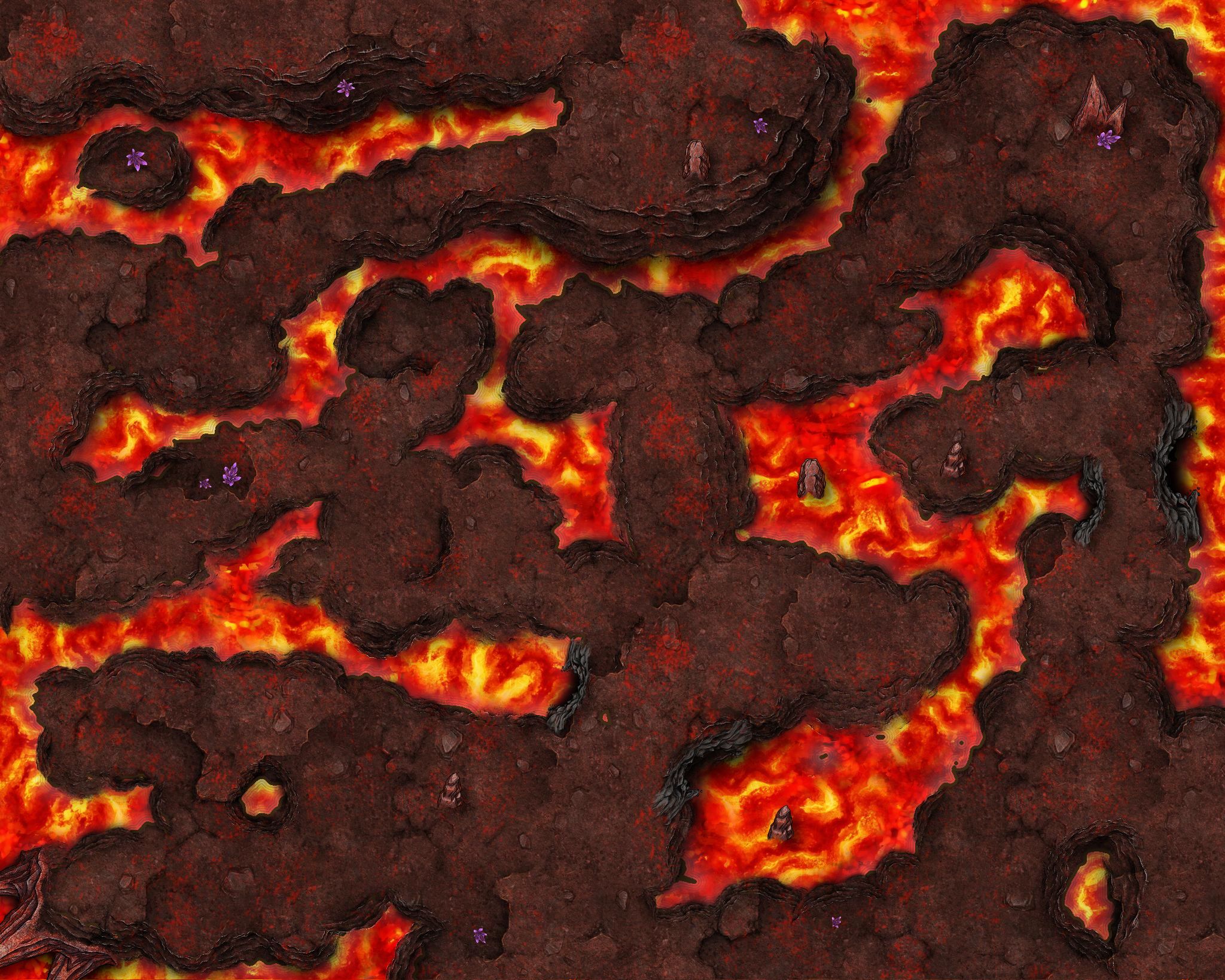 Volcanic Cavern | Inkarnate - Create Fantasy Maps Online