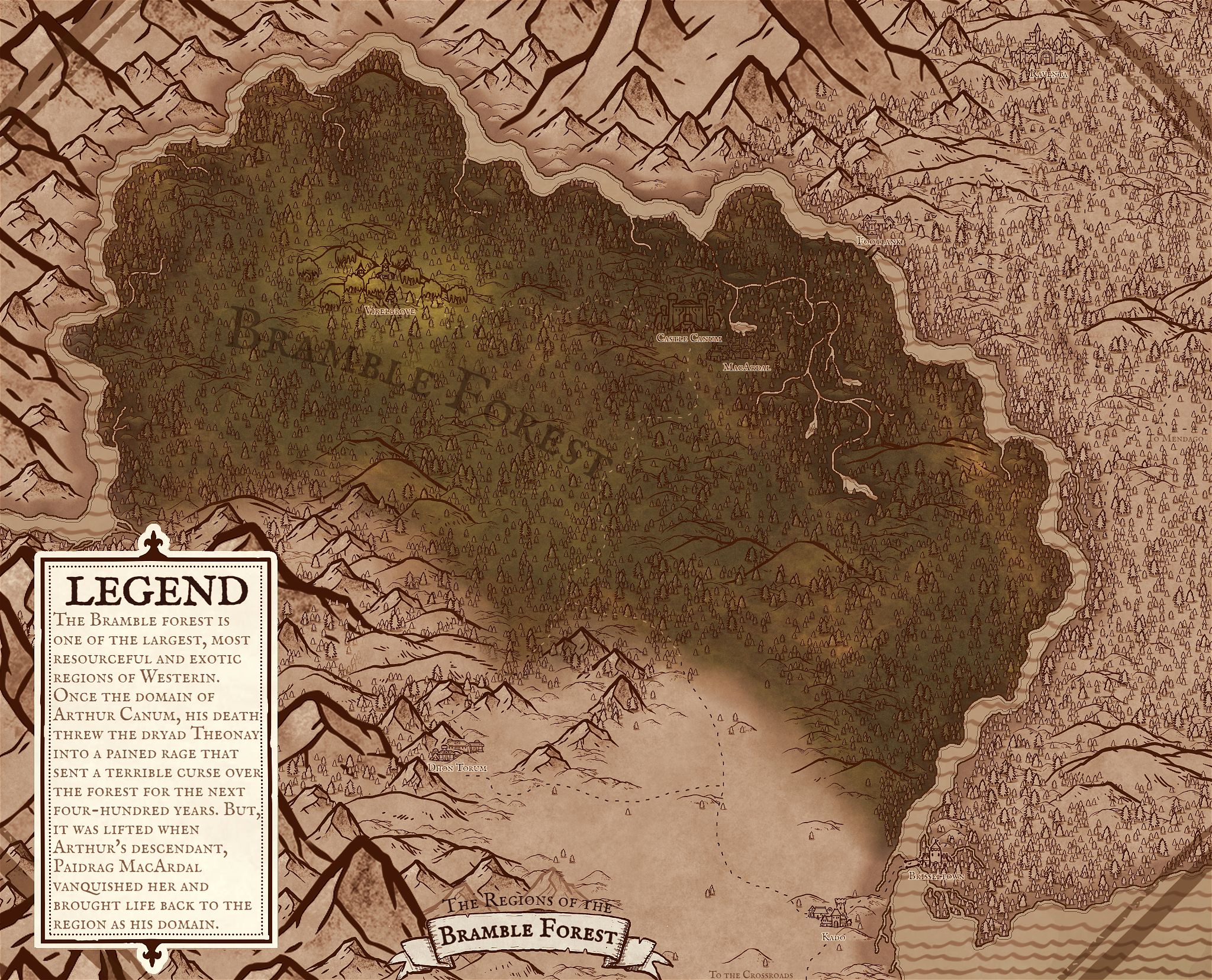 Bramble Forest | Inkarnate - Create Fantasy Maps Online