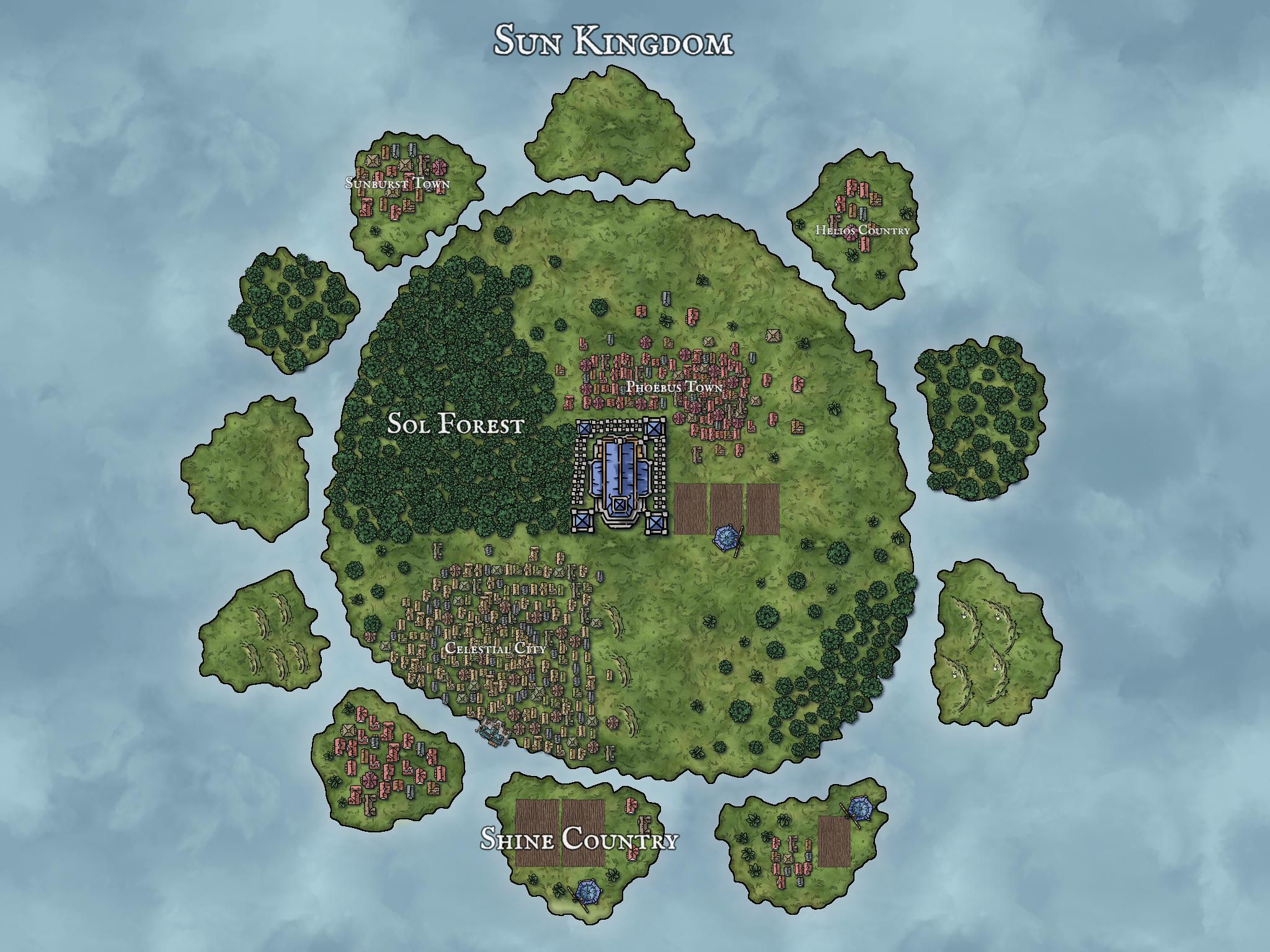 Sun Kingdom | Inkarnate - Create Fantasy Maps Online