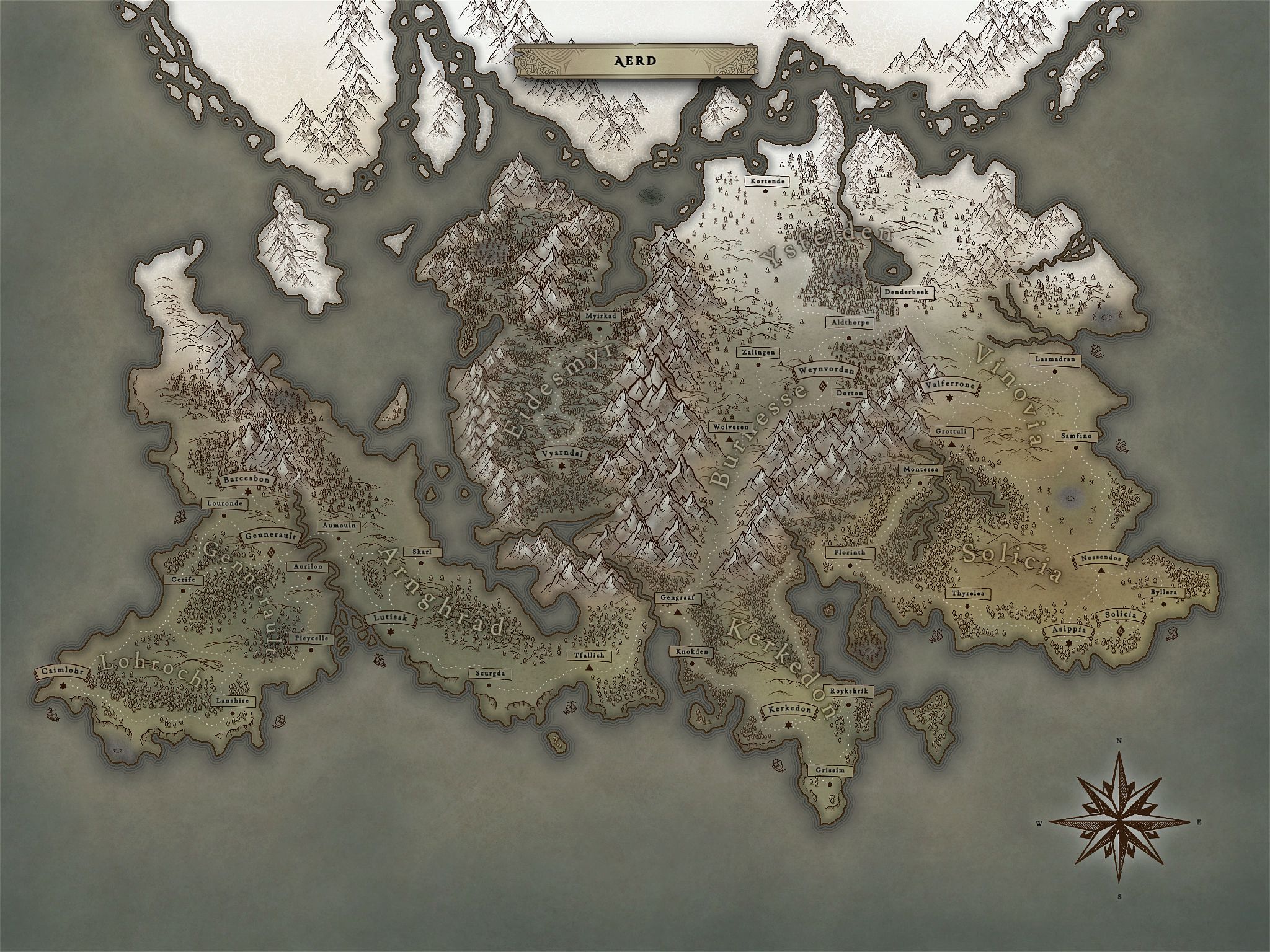 Aerd | Inkarnate - Create Fantasy Maps Online