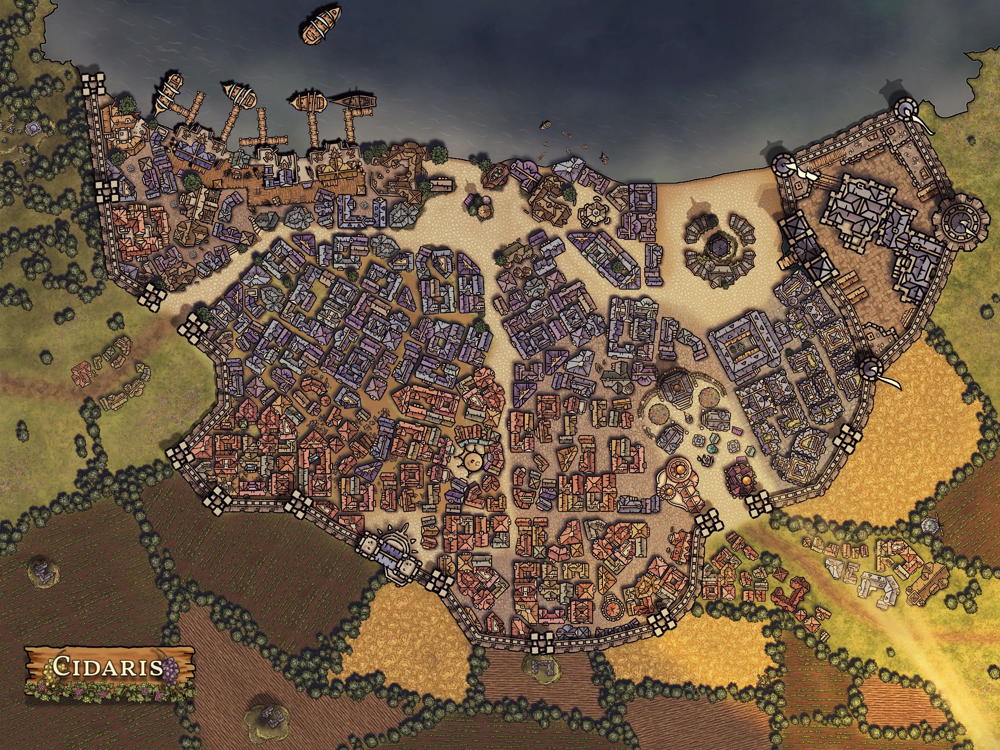 Cidaris - The Witcher | Inkarnate - Create Fantasy Maps Online