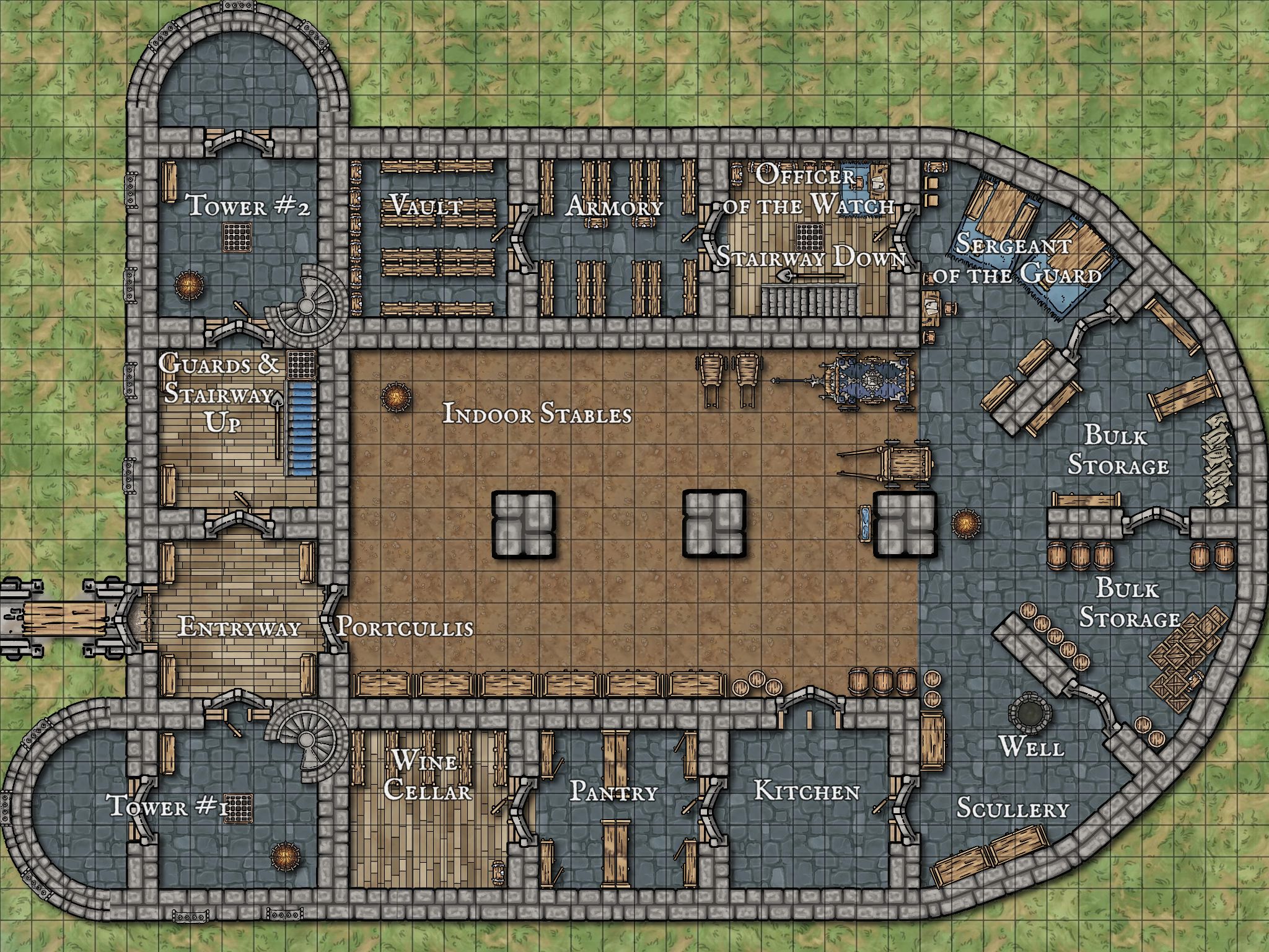 Masada Keep Entry Level | Inkarnate - Create Fantasy Maps Online