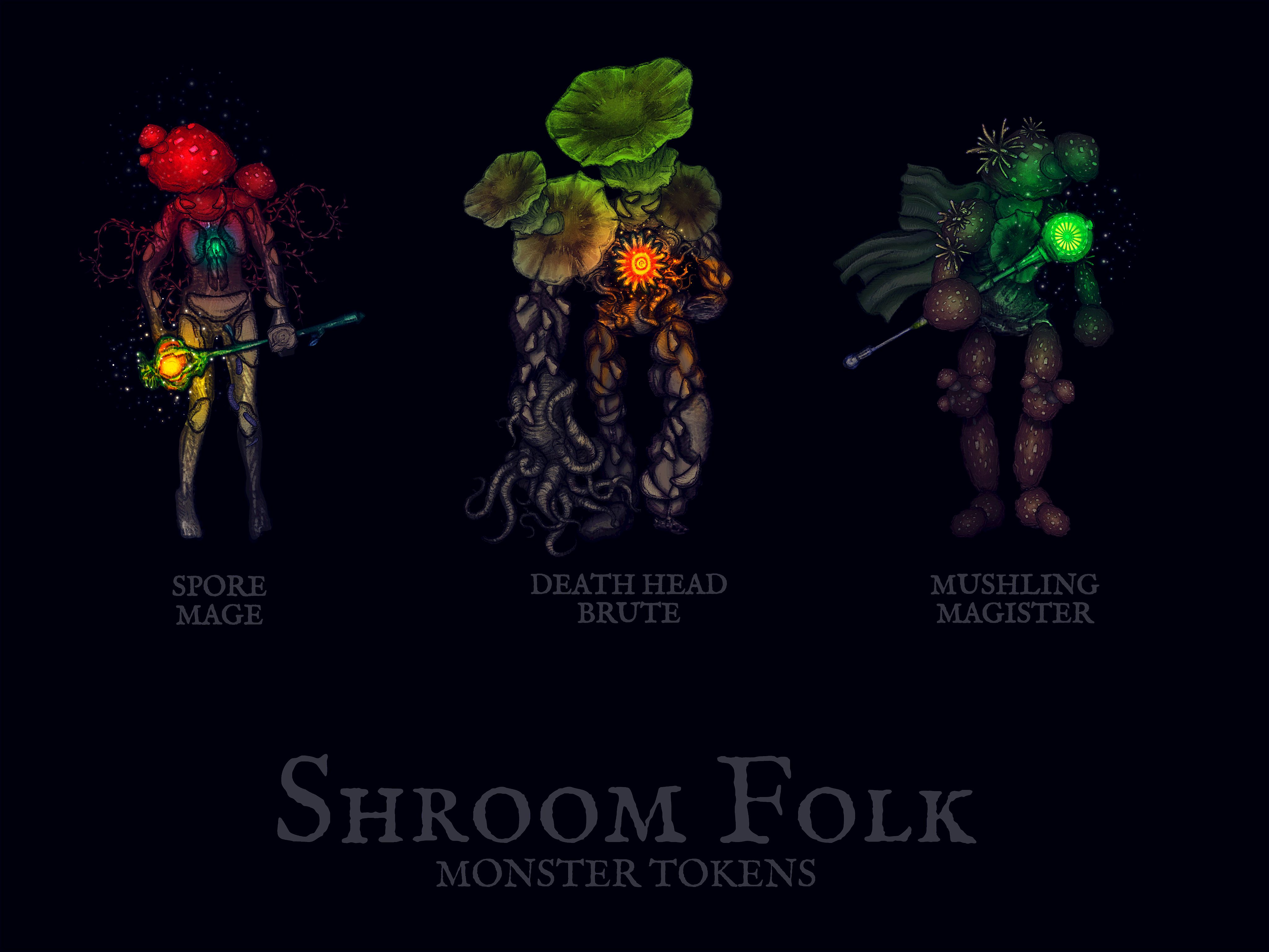Shroom Folk (Monster Tokens) | Inkarnate - Create Fantasy Maps Online