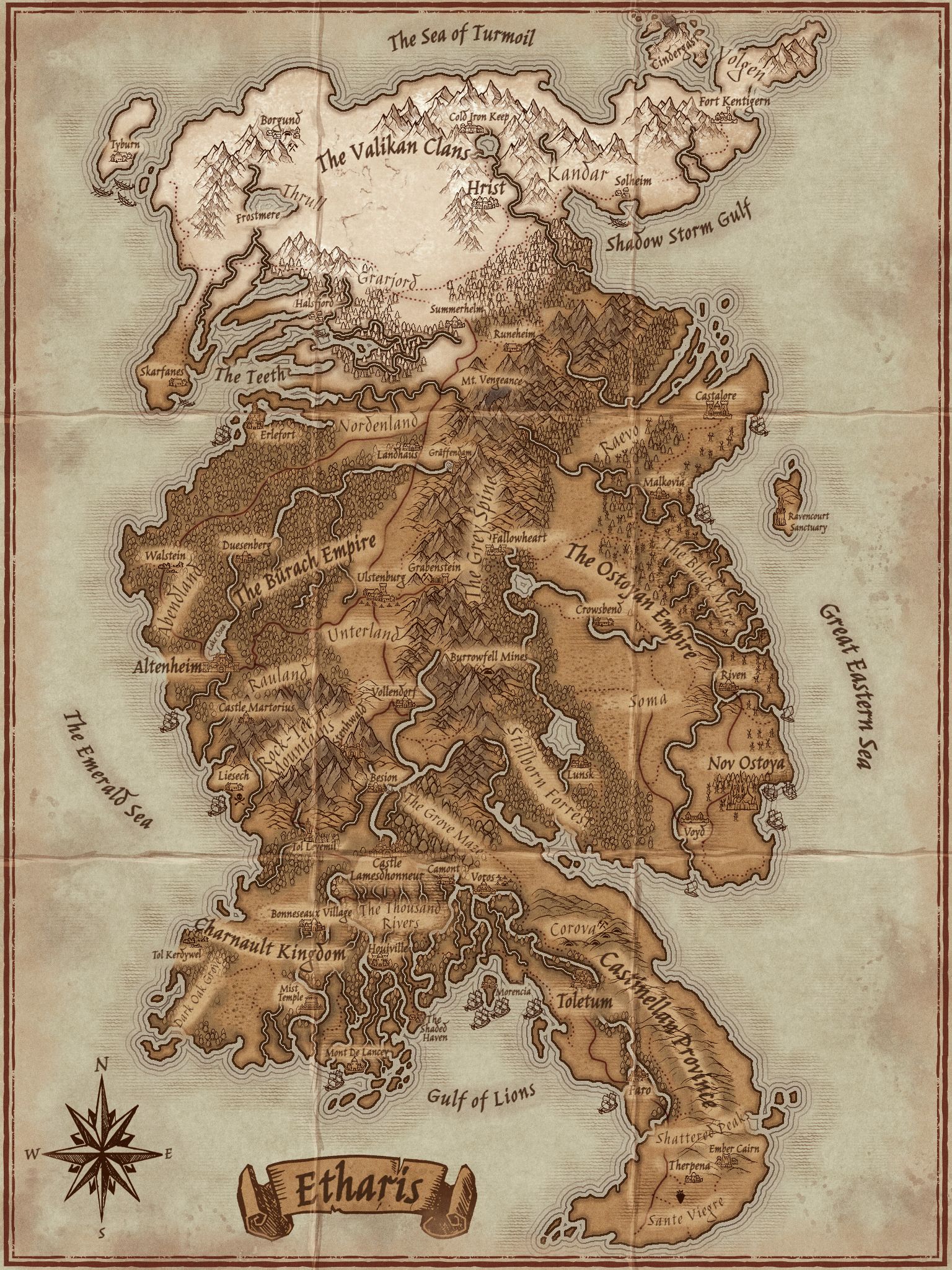 Map of Etharis | Inkarnate - Create Fantasy Maps Online