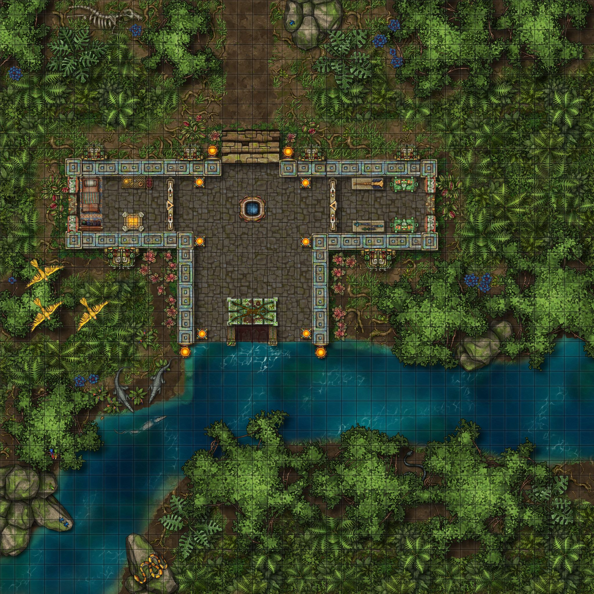 Temple of Chaticulta | Inkarnate - Create Fantasy Maps Online