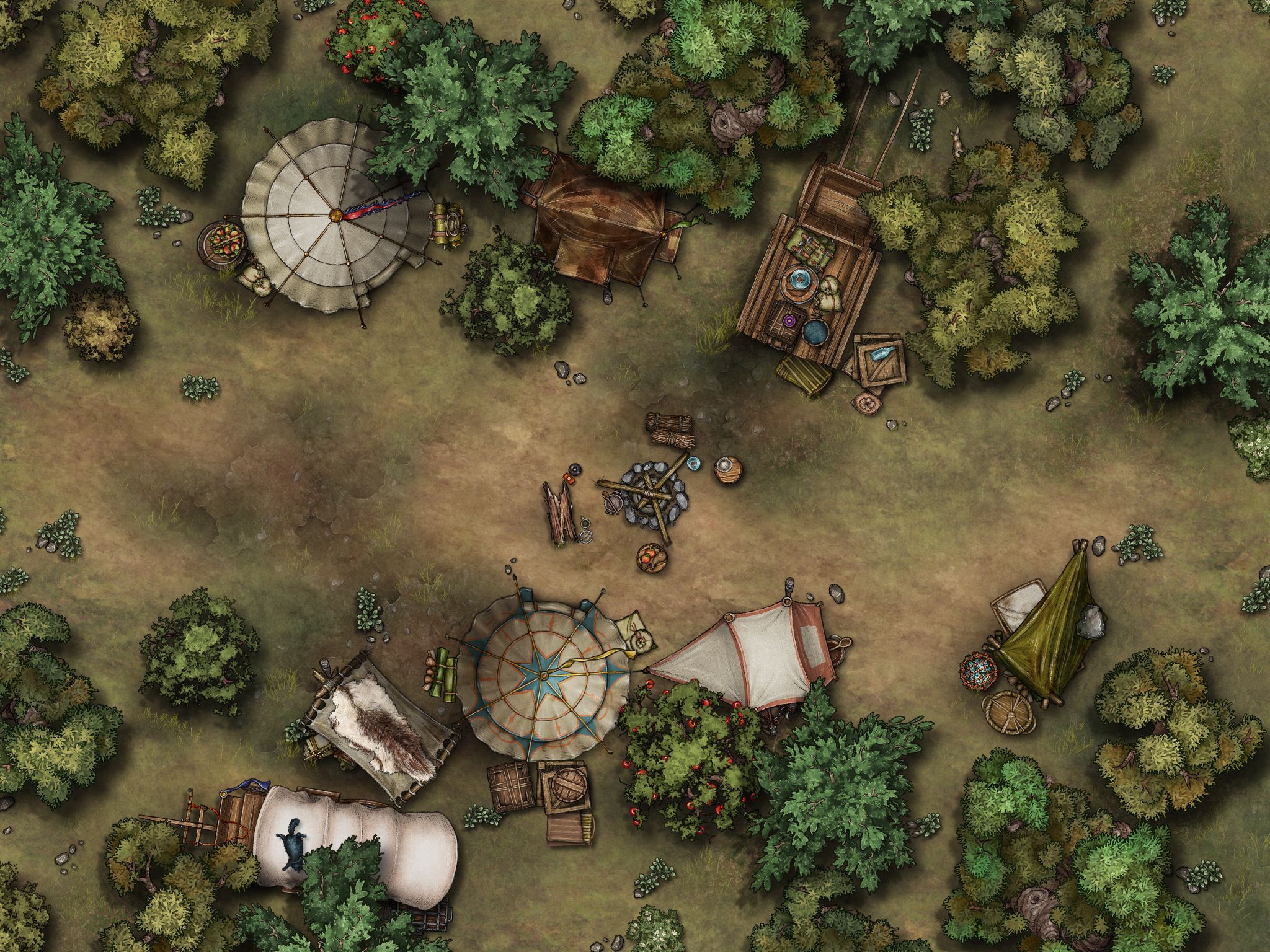 Merchant Camp | Inkarnate - Create Fantasy Maps Online