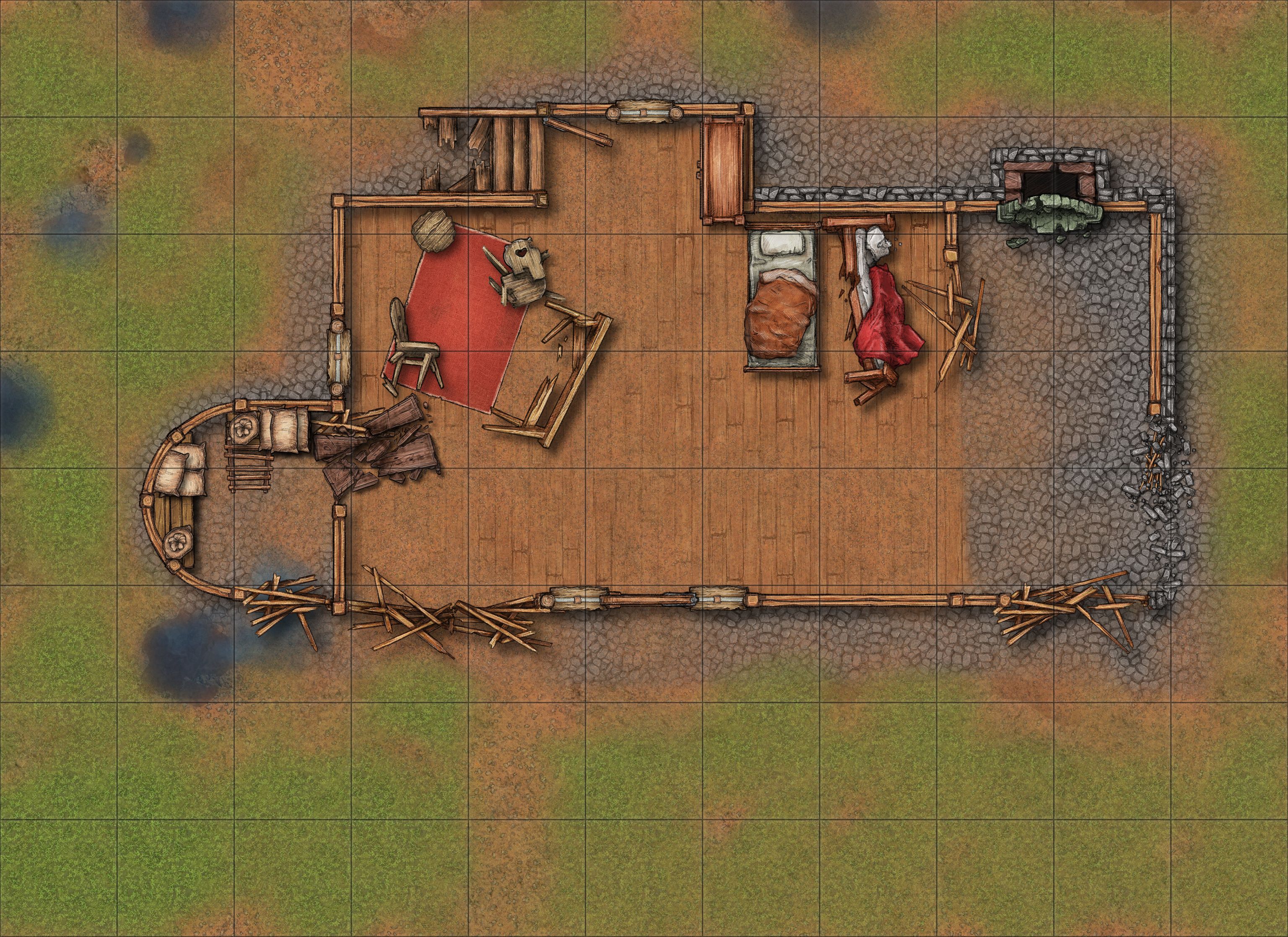 Ruined Farmhouse | Inkarnate - Create Fantasy Maps Online