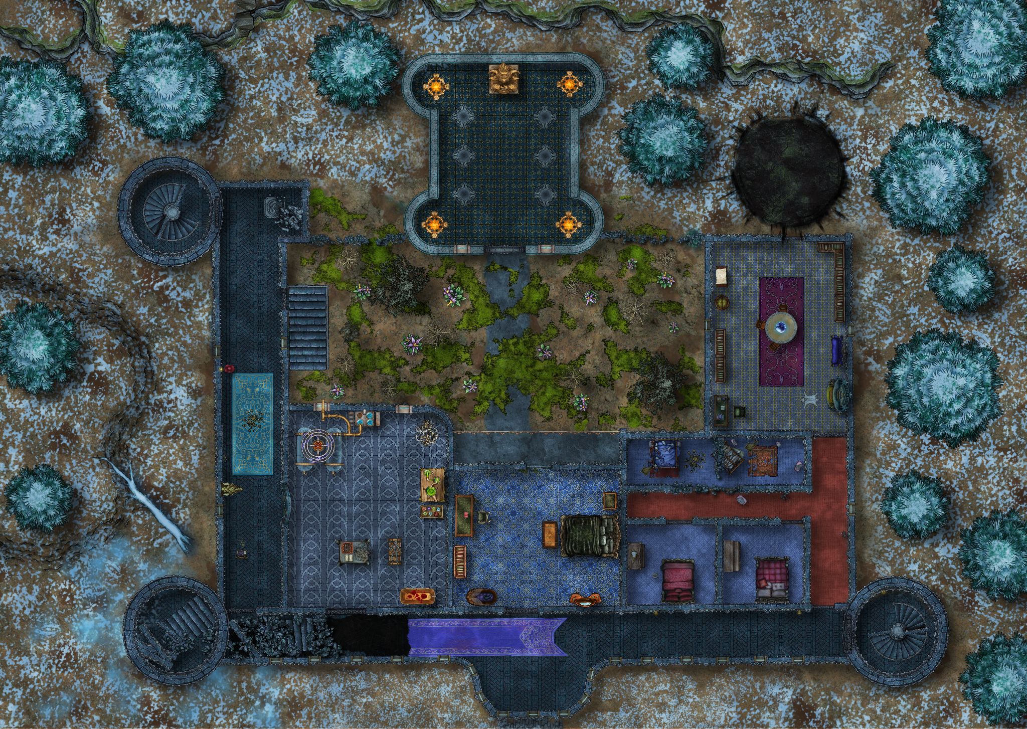 Darkhold Castle 2nd floor | Inkarnate - Create Fantasy Maps Online