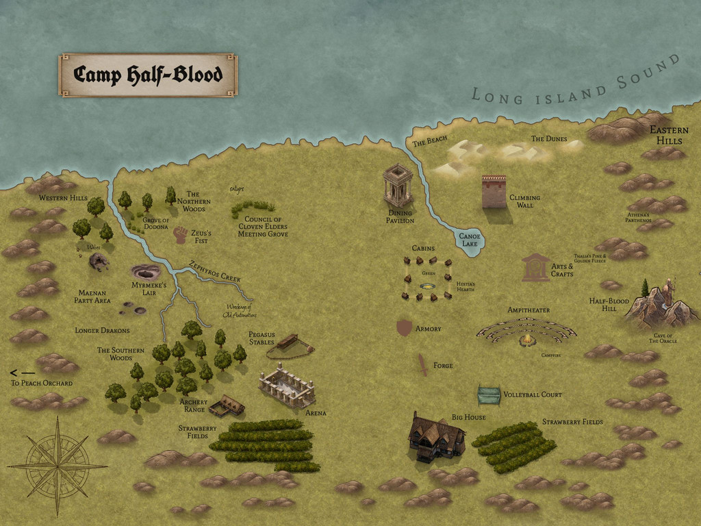 Camp Half Blood Map