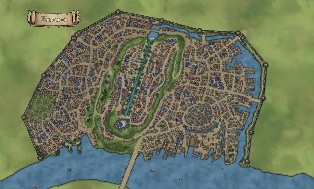 Elturel (Descent into Avernus) | Inkarnate - Create Fantasy Maps Online