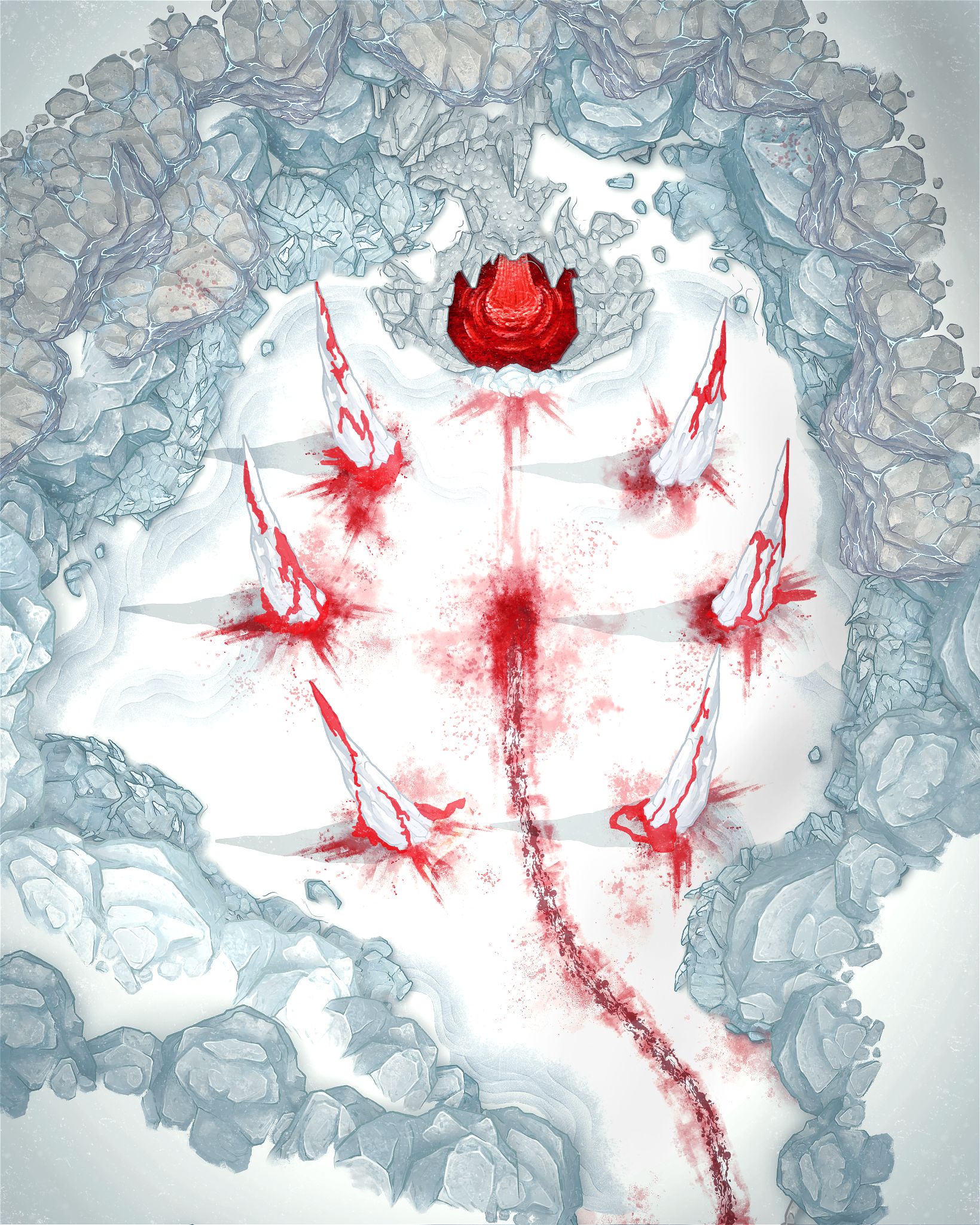 Pit of Blood and Ice | Inkarnate - Create Fantasy Maps Online