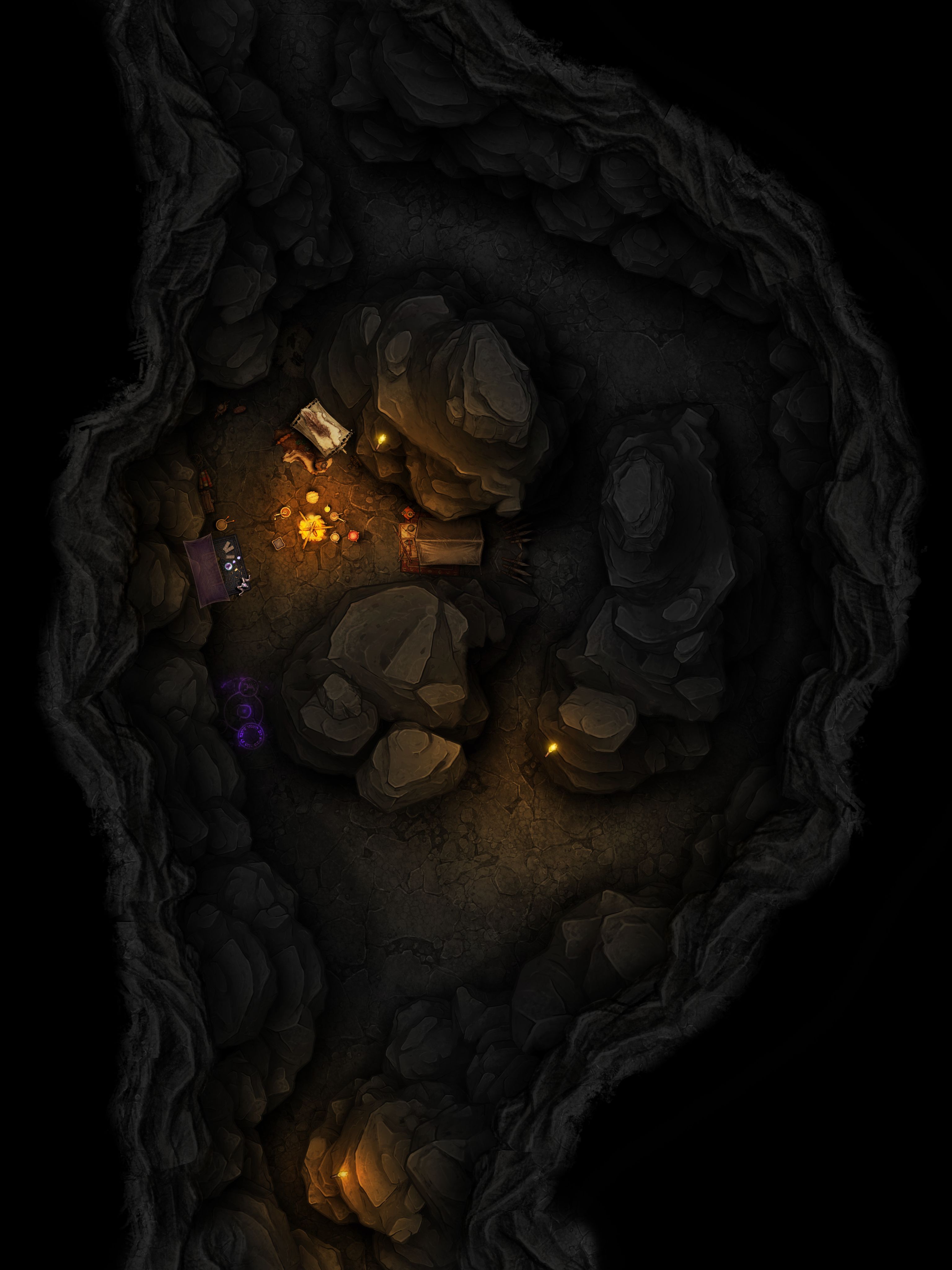 Cave Camp | Inkarnate - Create Fantasy Maps Online
