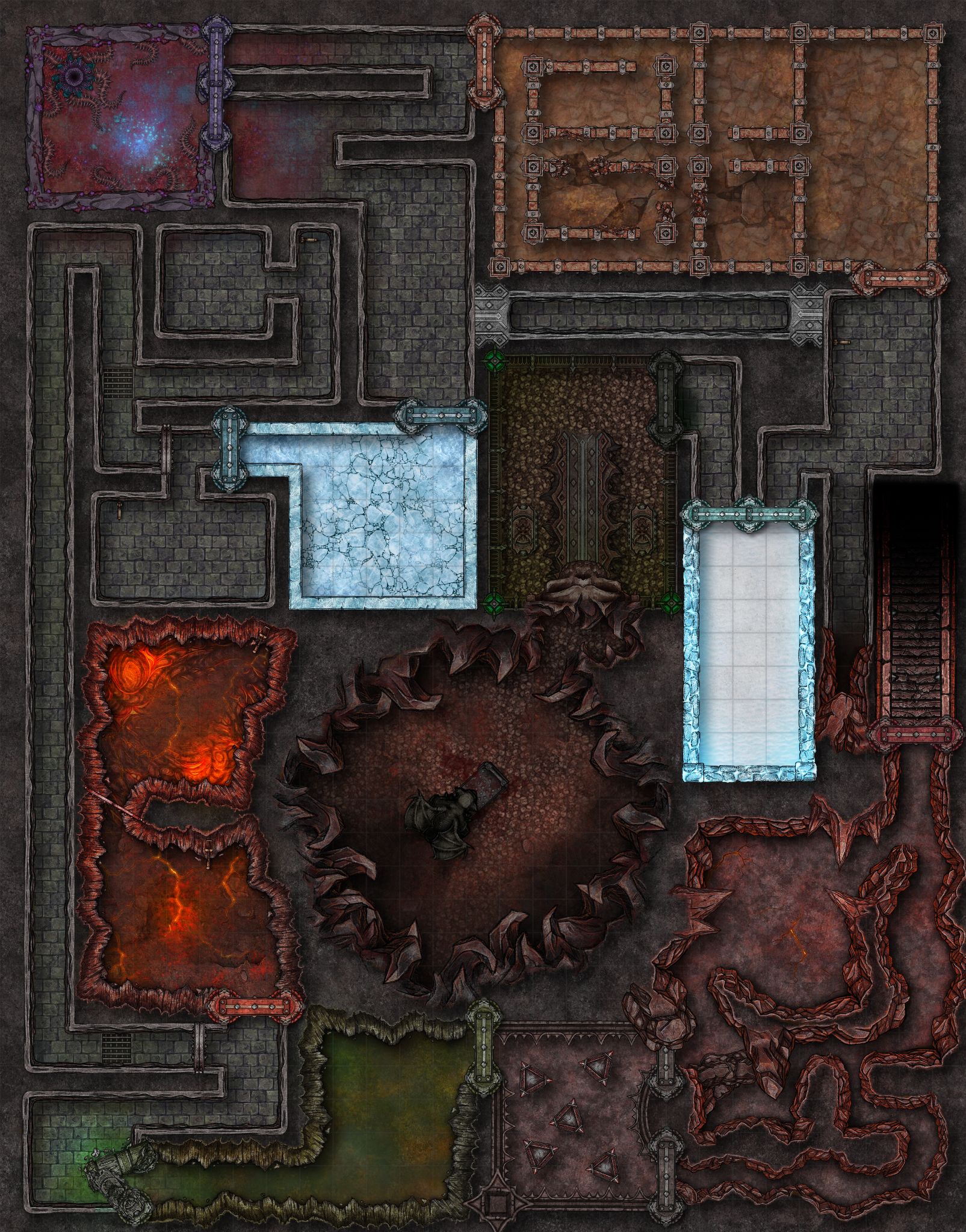 9 Hells Temple | Inkarnate - Create Fantasy Maps Online