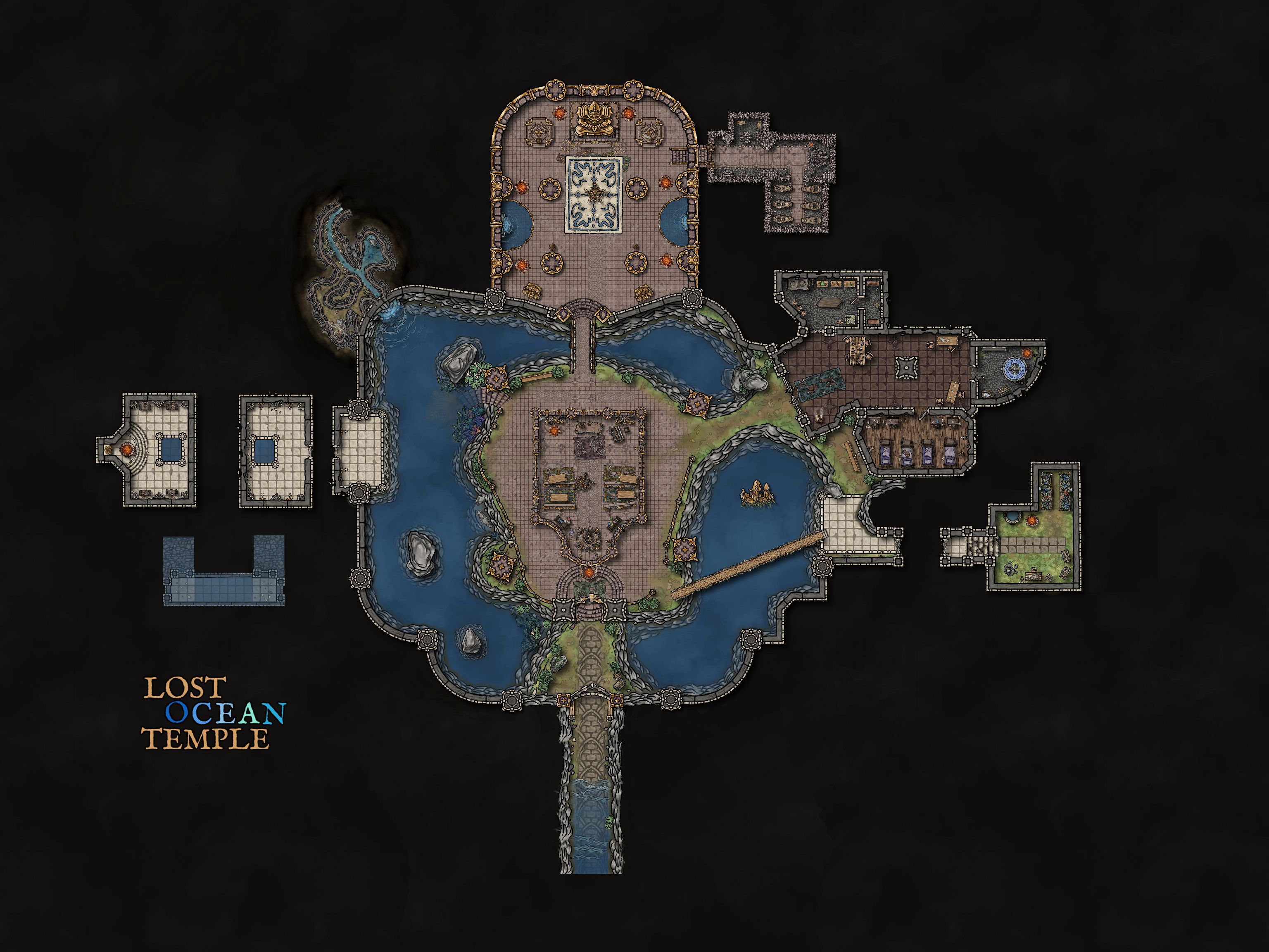 Maremons, Temple Hidden in the Sea | Inkarnate - Create Fantasy Maps Online