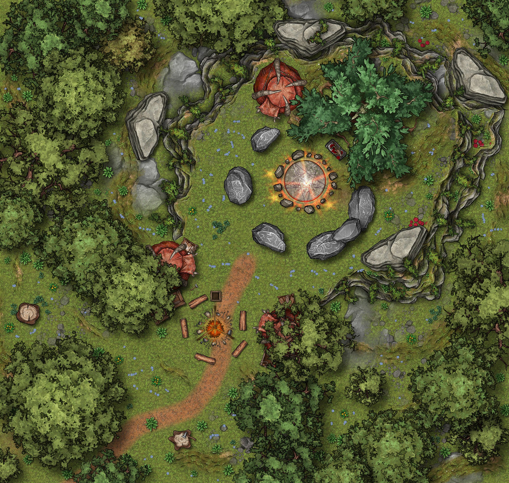 Desecrated druidic site | Inkarnate - Create Fantasy Maps Online