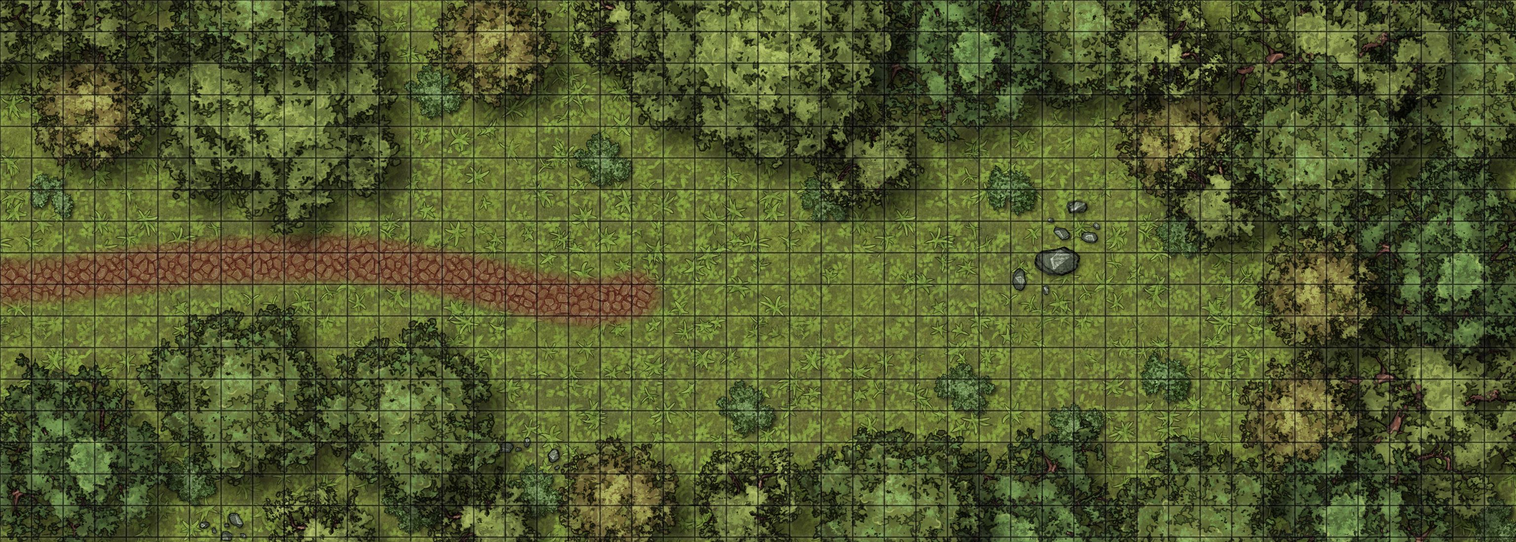 Forest Road Deadend | Inkarnate - Create Fantasy Maps Online