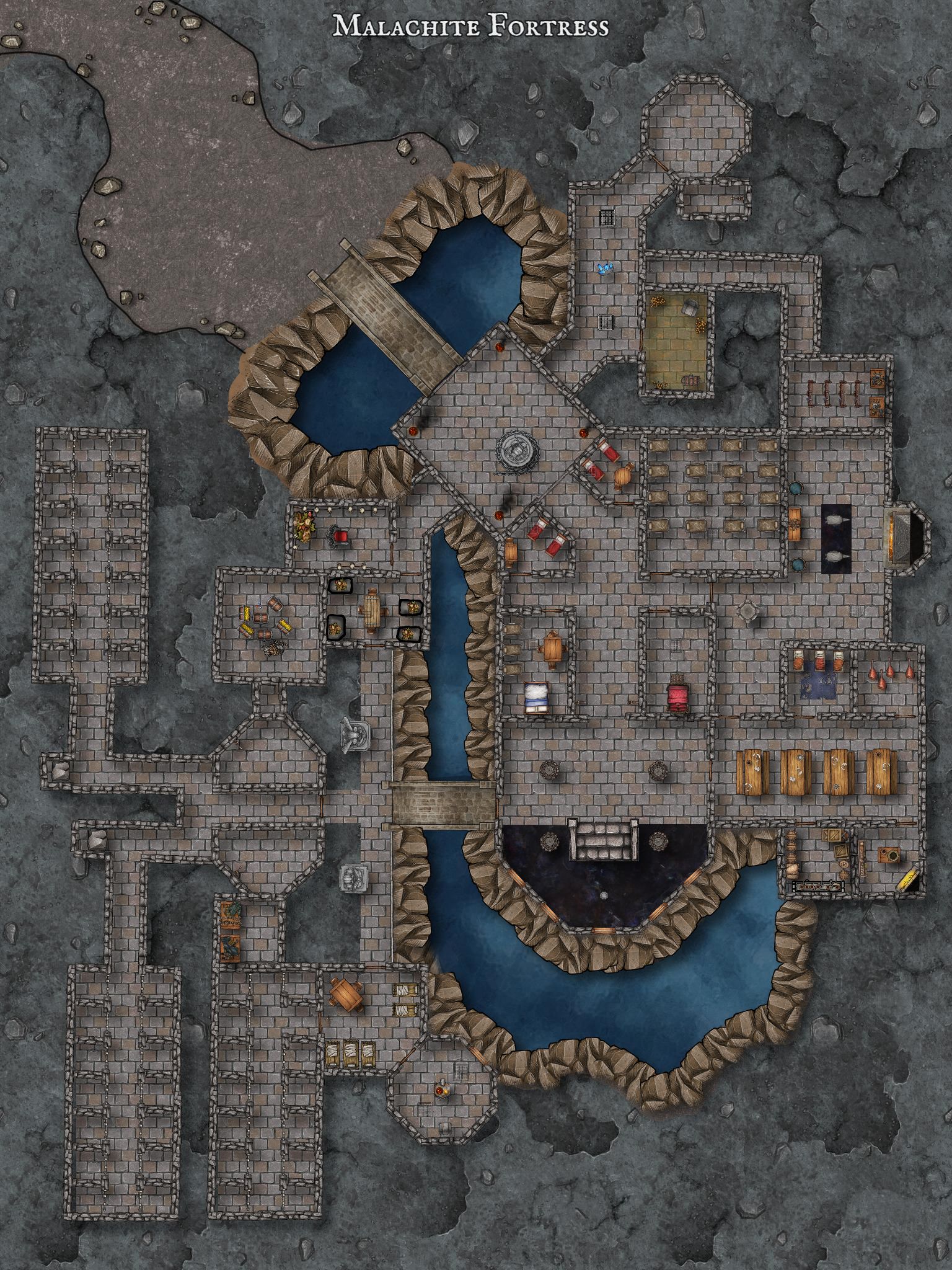 Malachite Fortress, Shackled City Adventure Path | Inkarnate - Create ...