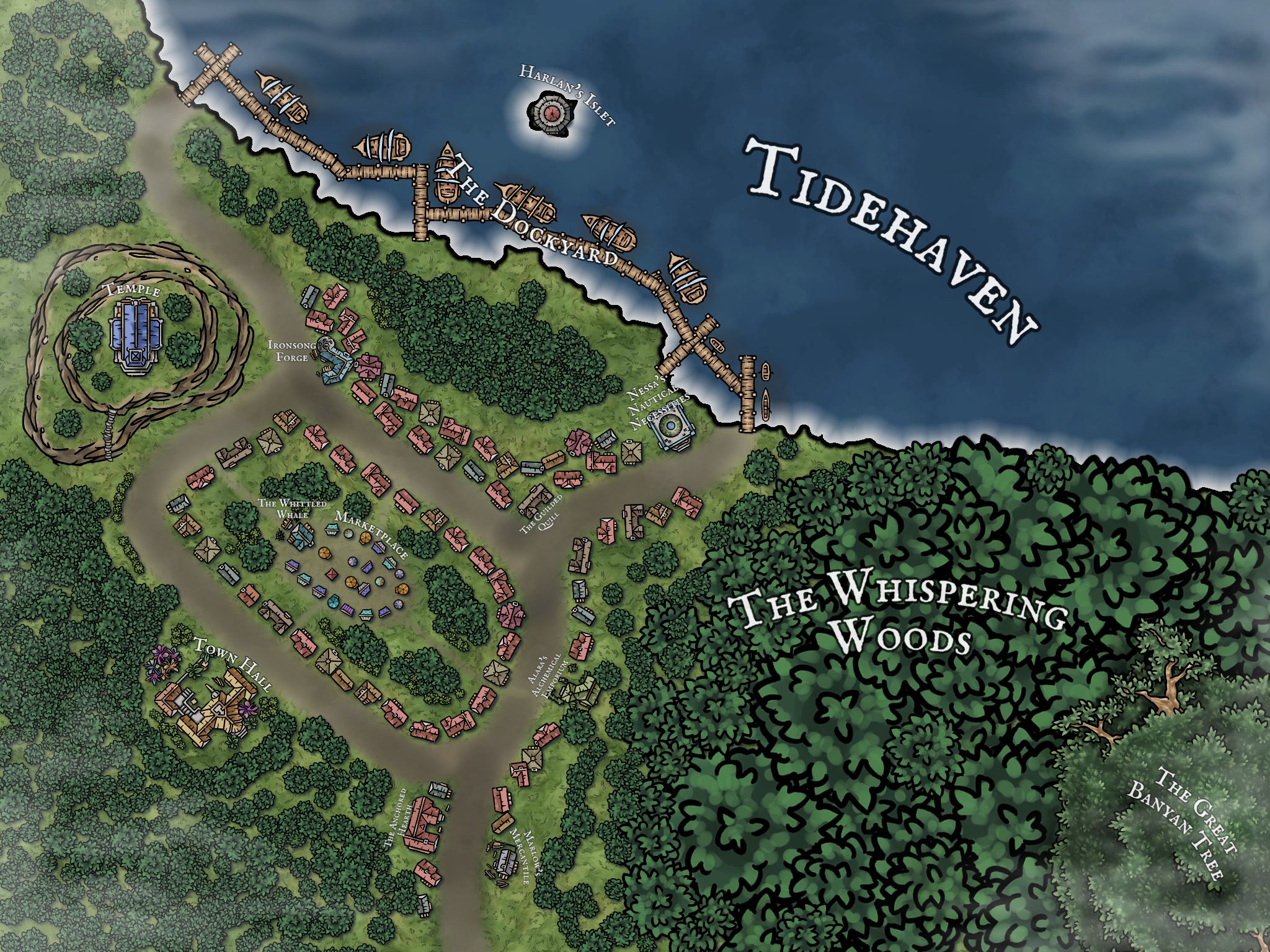 Tidehaven | Inkarnate - Create Fantasy Maps Online