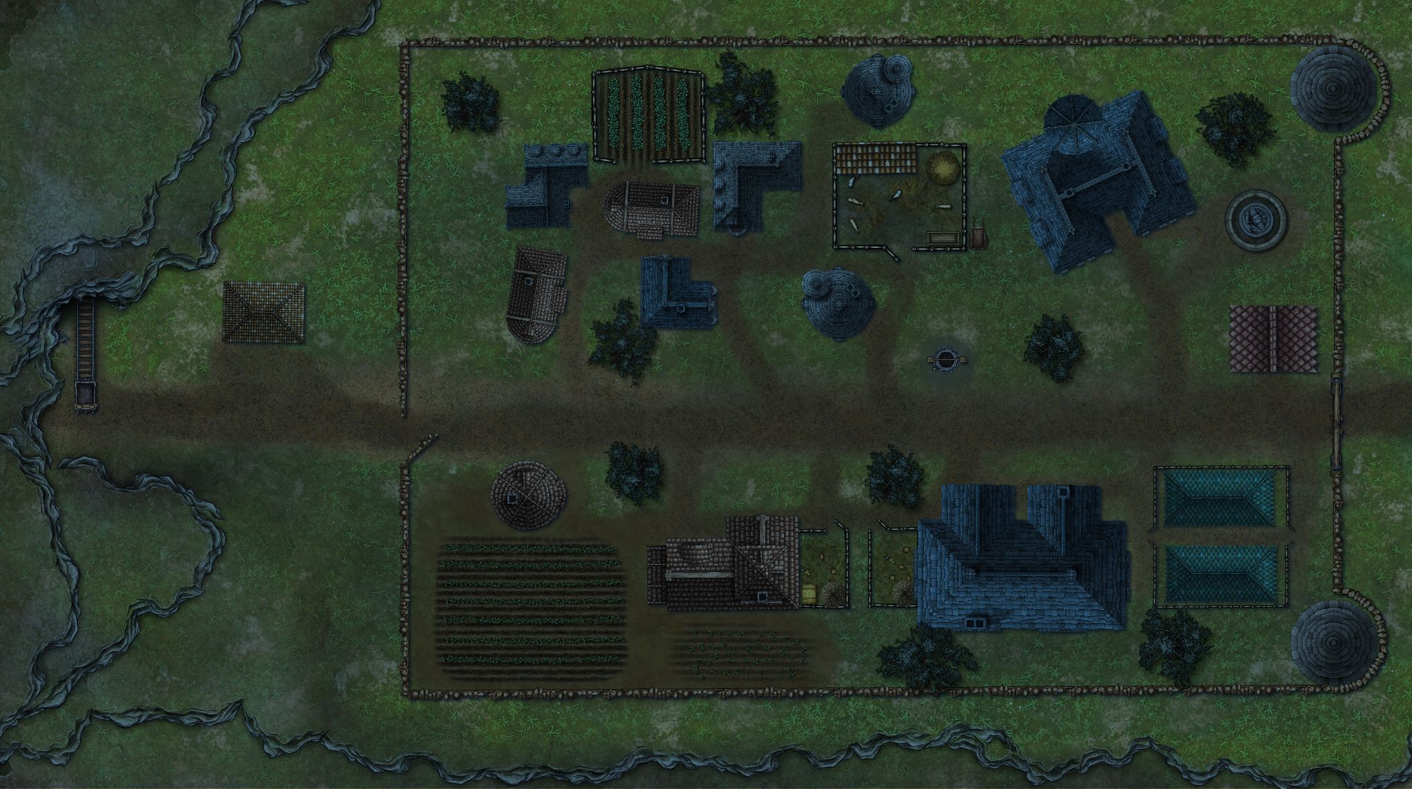 dark village | Inkarnate - Create Fantasy Maps Online