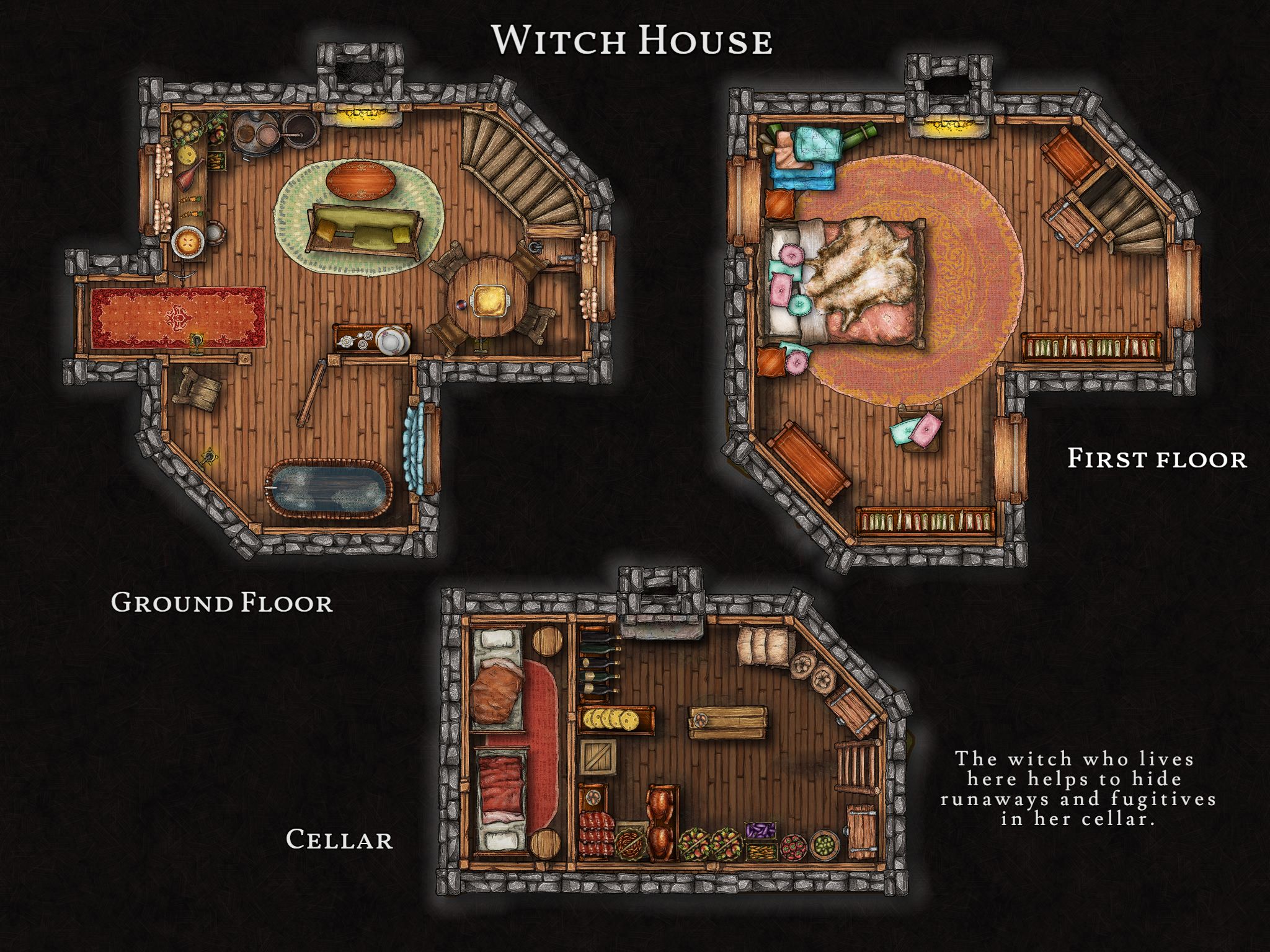 Witch House | Inkarnate - Create Fantasy Maps Online