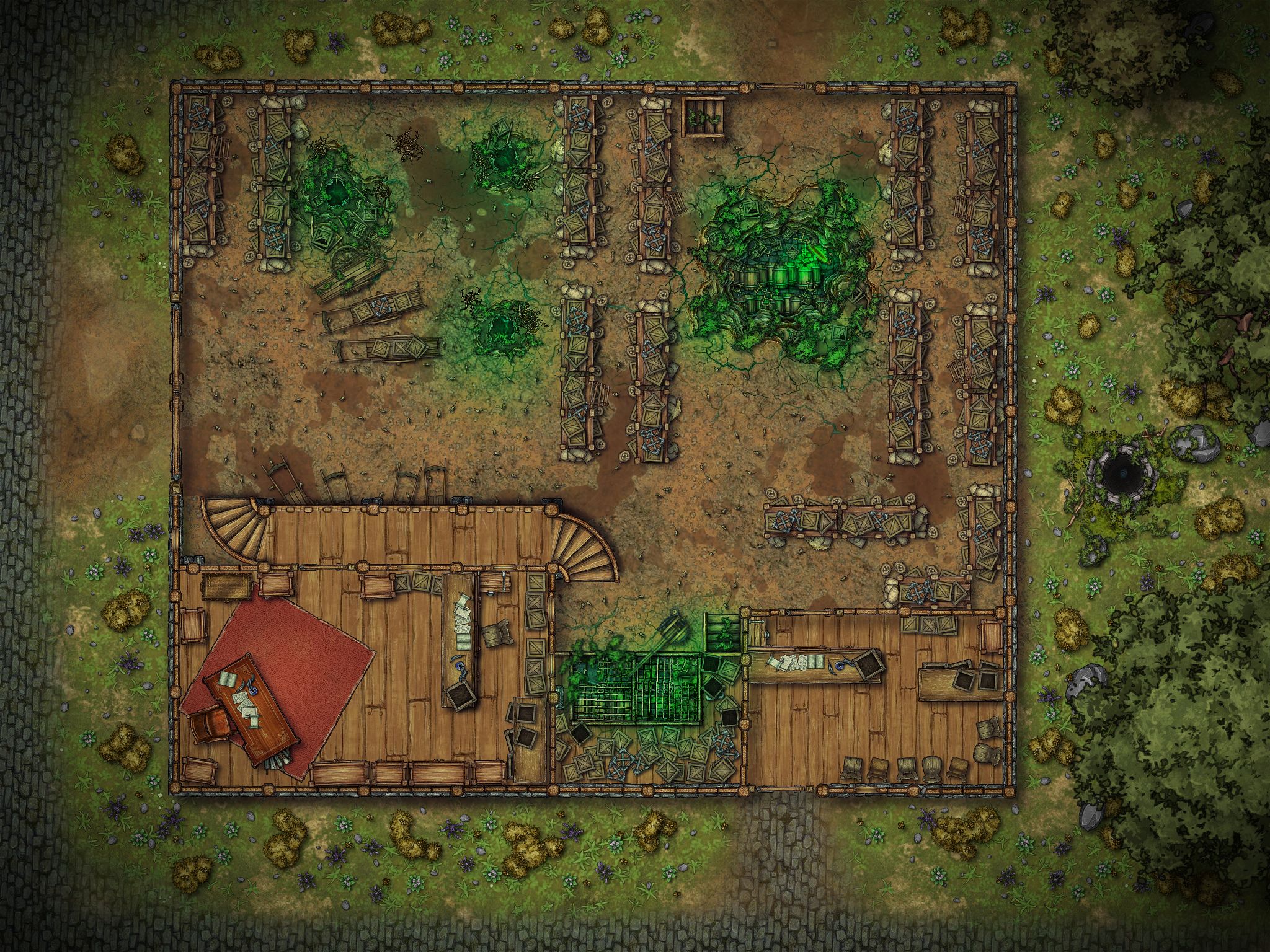 9. Infested Warehouse | Inkarnate - Create Fantasy Maps Online