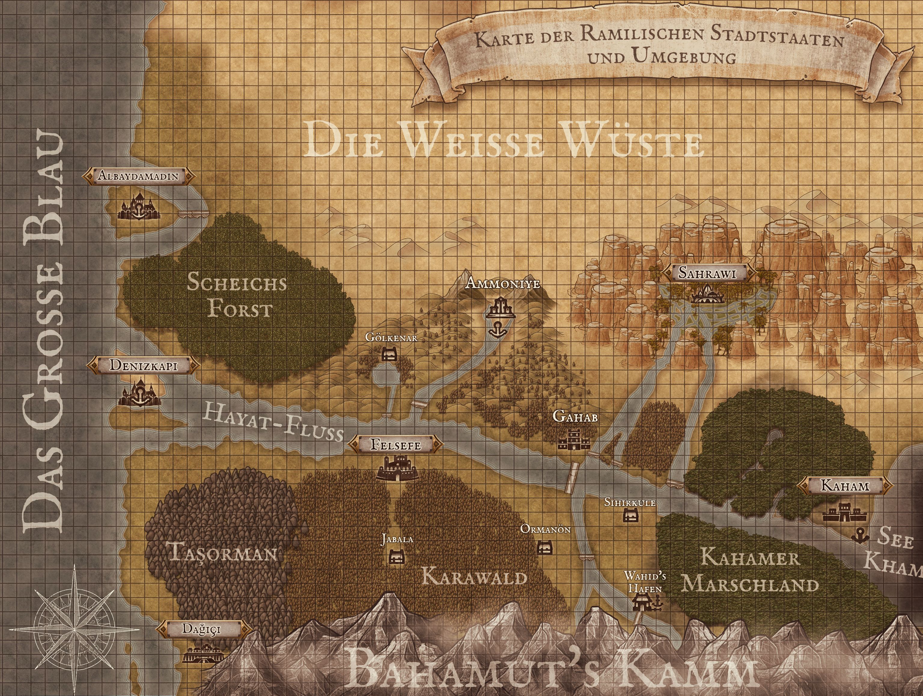 Map of the Ramili Subcontinent | Inkarnate - Create Fantasy Maps Online