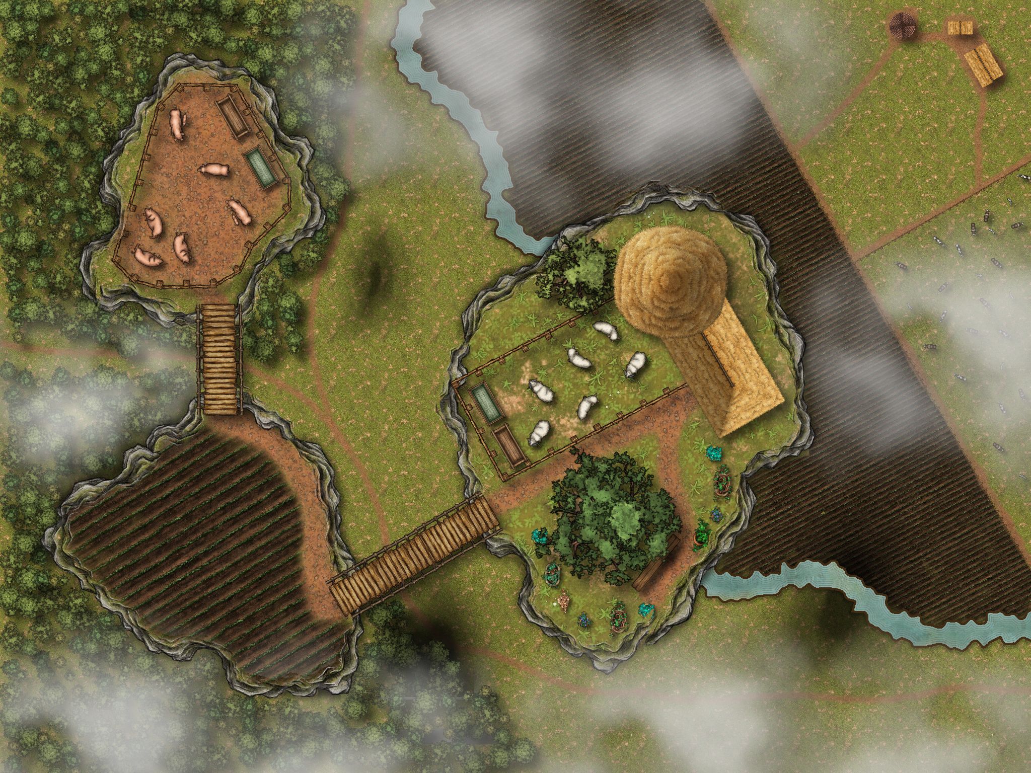 Farm in the sky | Inkarnate - Create Fantasy Maps Online