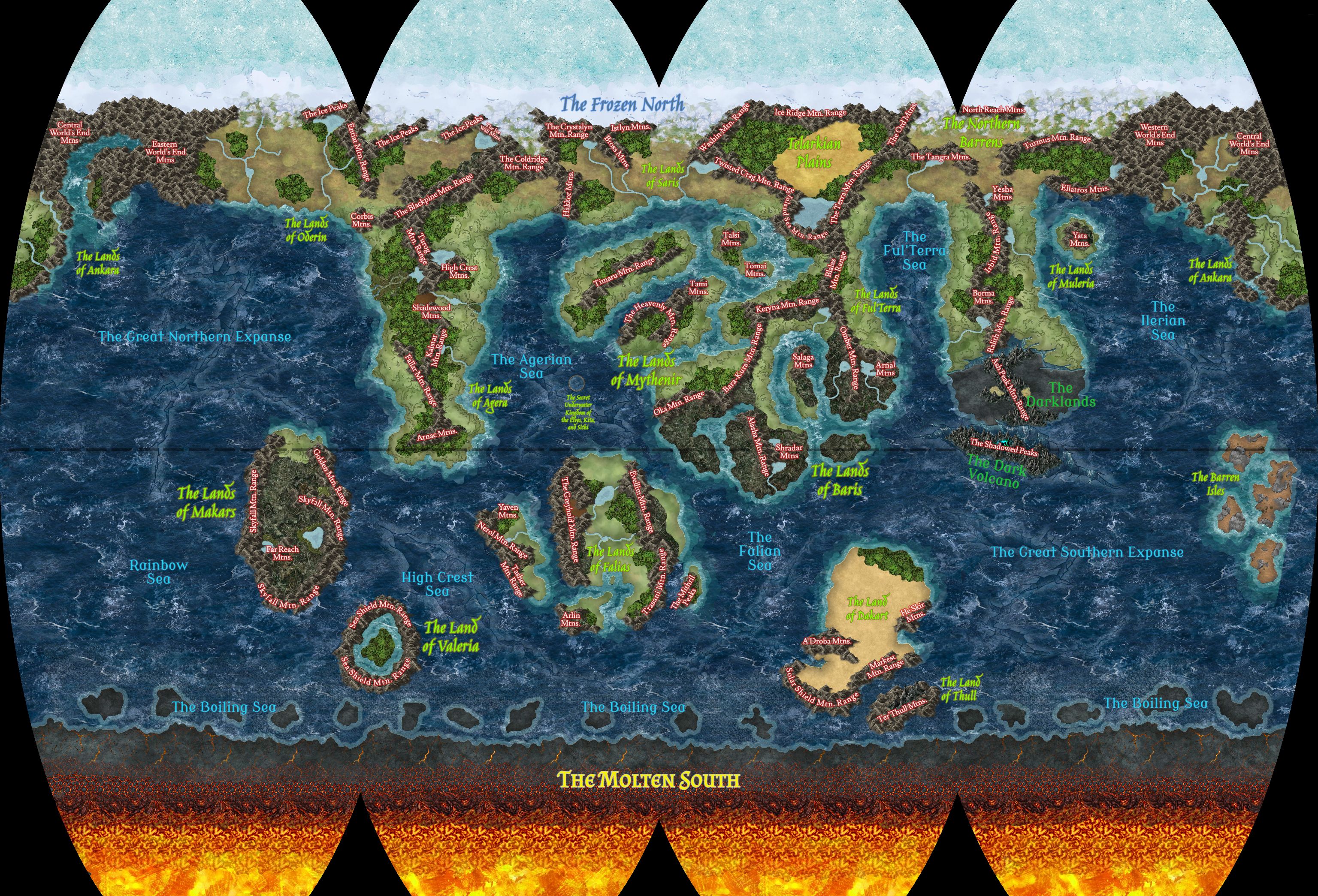 The Planet of Erinth | Inkarnate - Create Fantasy Maps Online