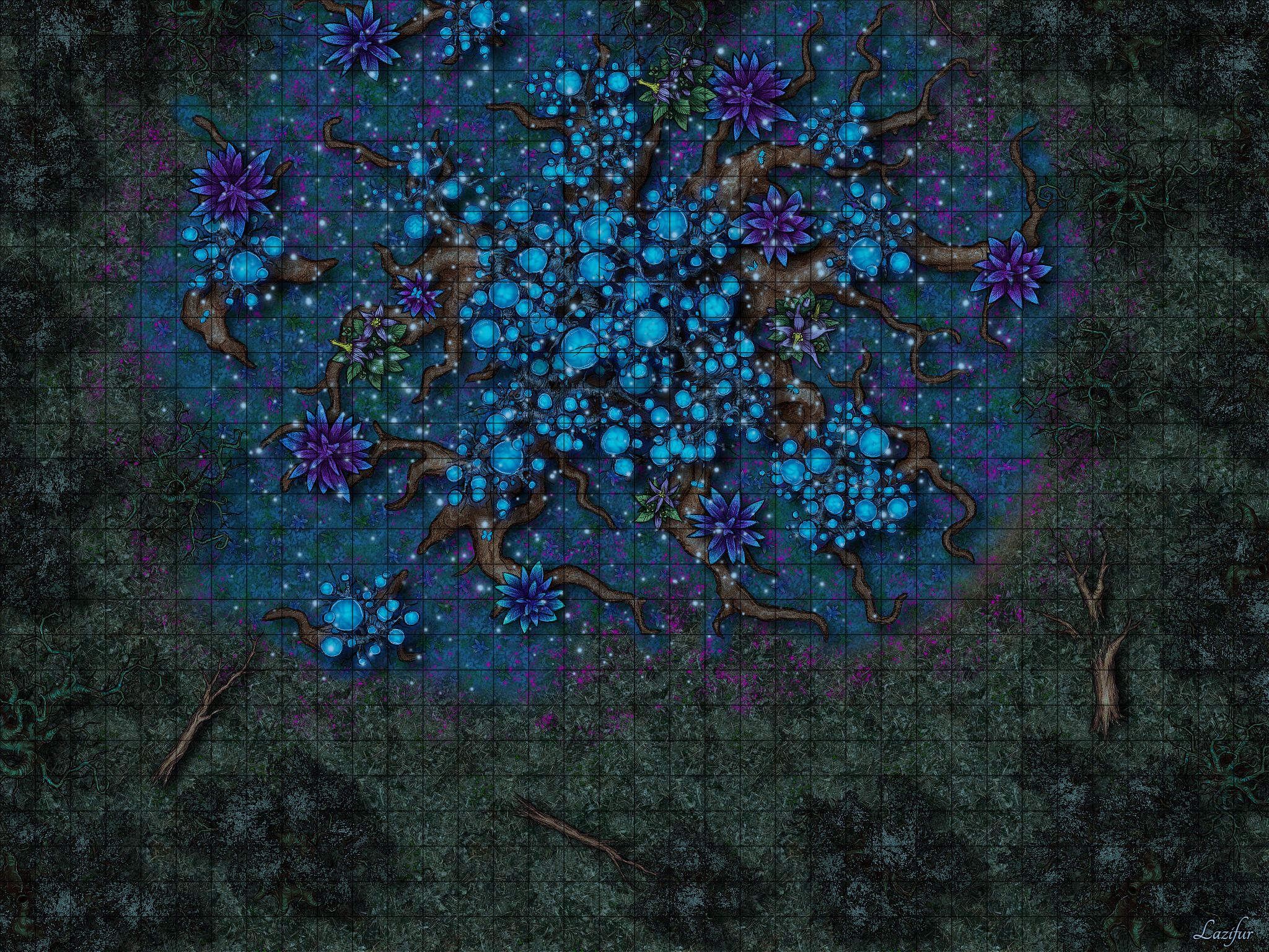 Corrupted Tree (night) | Inkarnate - Create Fantasy Maps Online
