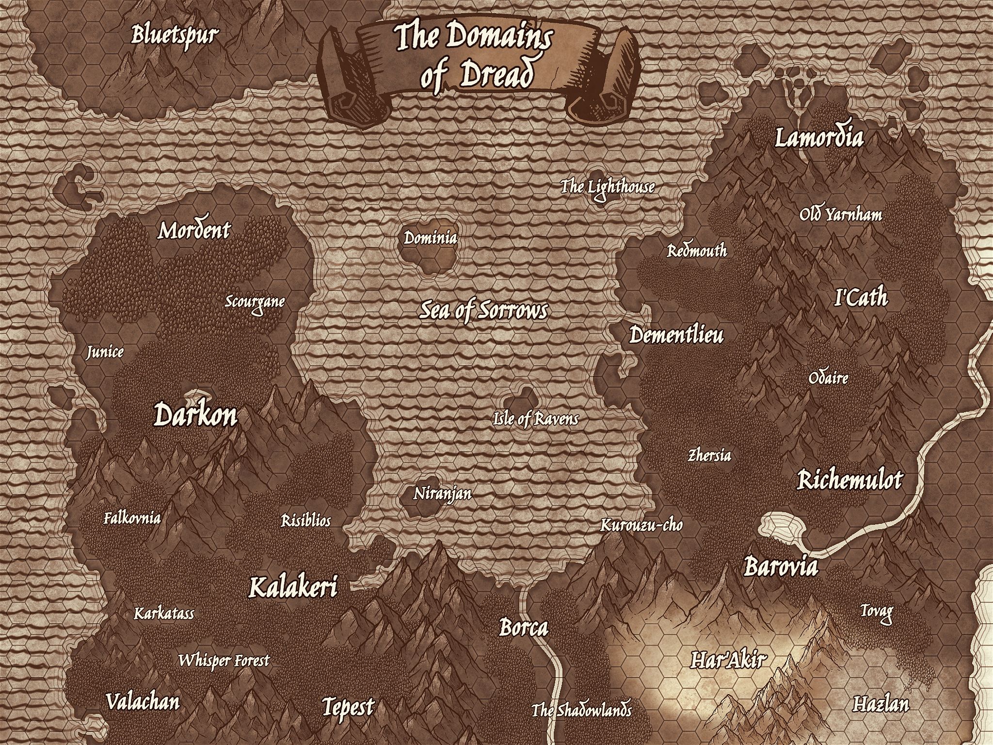 The Domains of Dread Defogged | Inkarnate - Create Fantasy Maps Online
