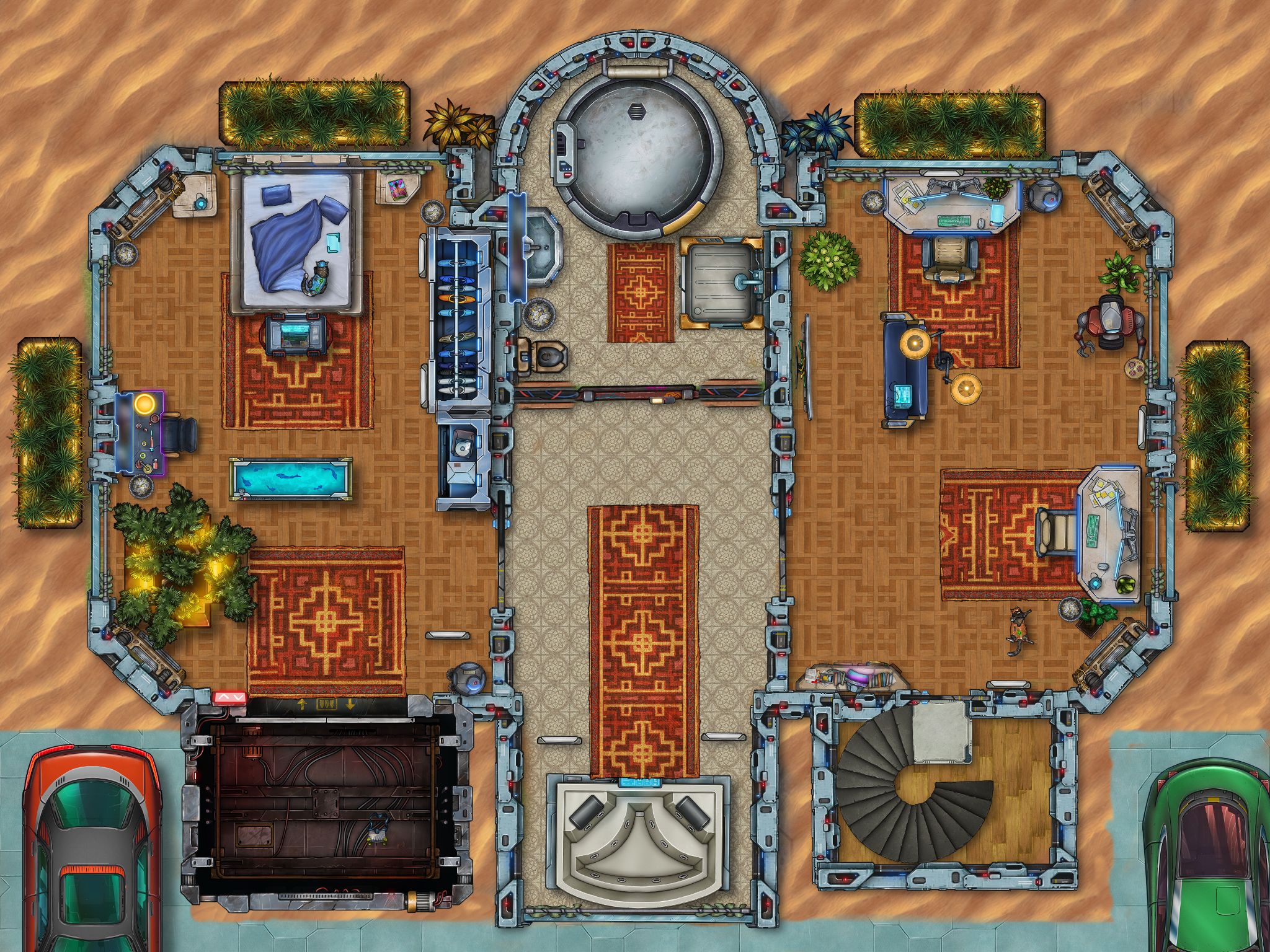 House on Planet Kirdlaw Third Floor | Inkarnate - Create Fantasy Maps ...