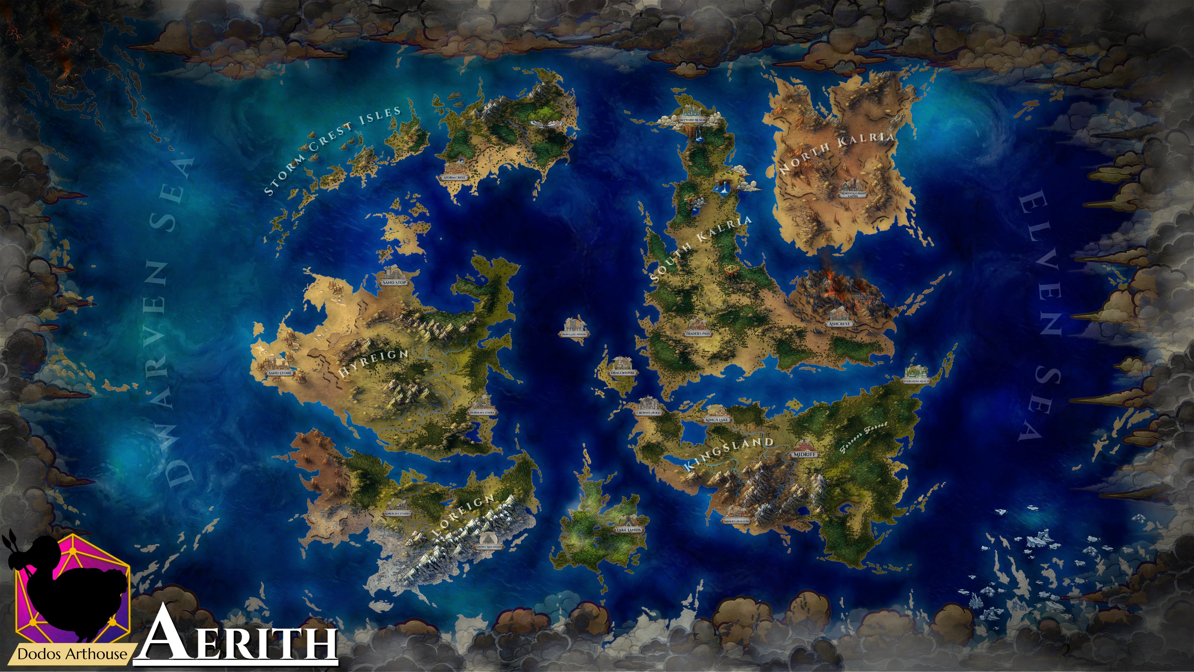 Aerith - Worldmap Commission | Inkarnate - Create Fantasy Maps Online