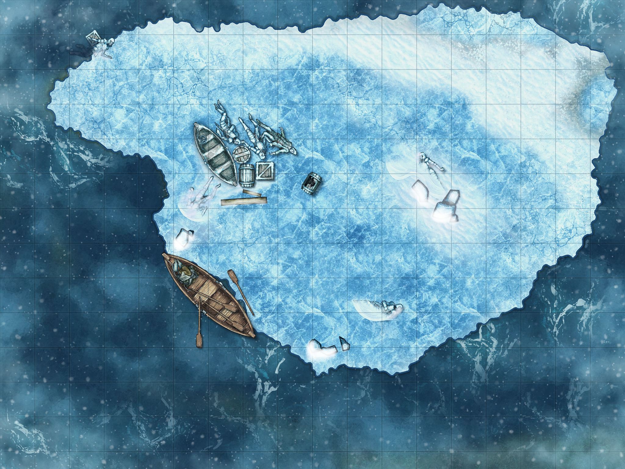 Ice Floe Survivors | Inkarnate - Create Fantasy Maps Online