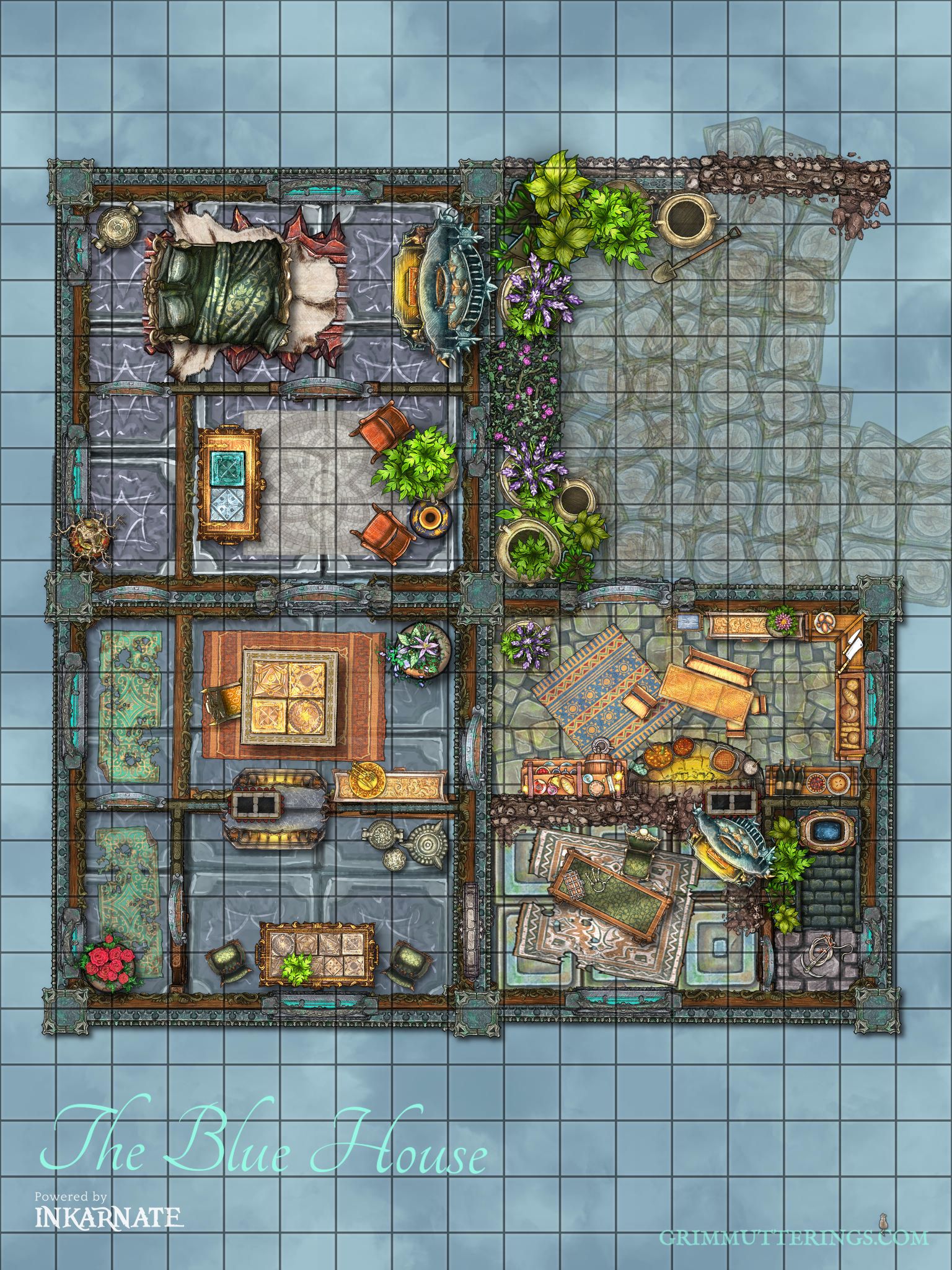 The Blue House (First in a Series of 4 encounters) | Inkarnate - Create ...