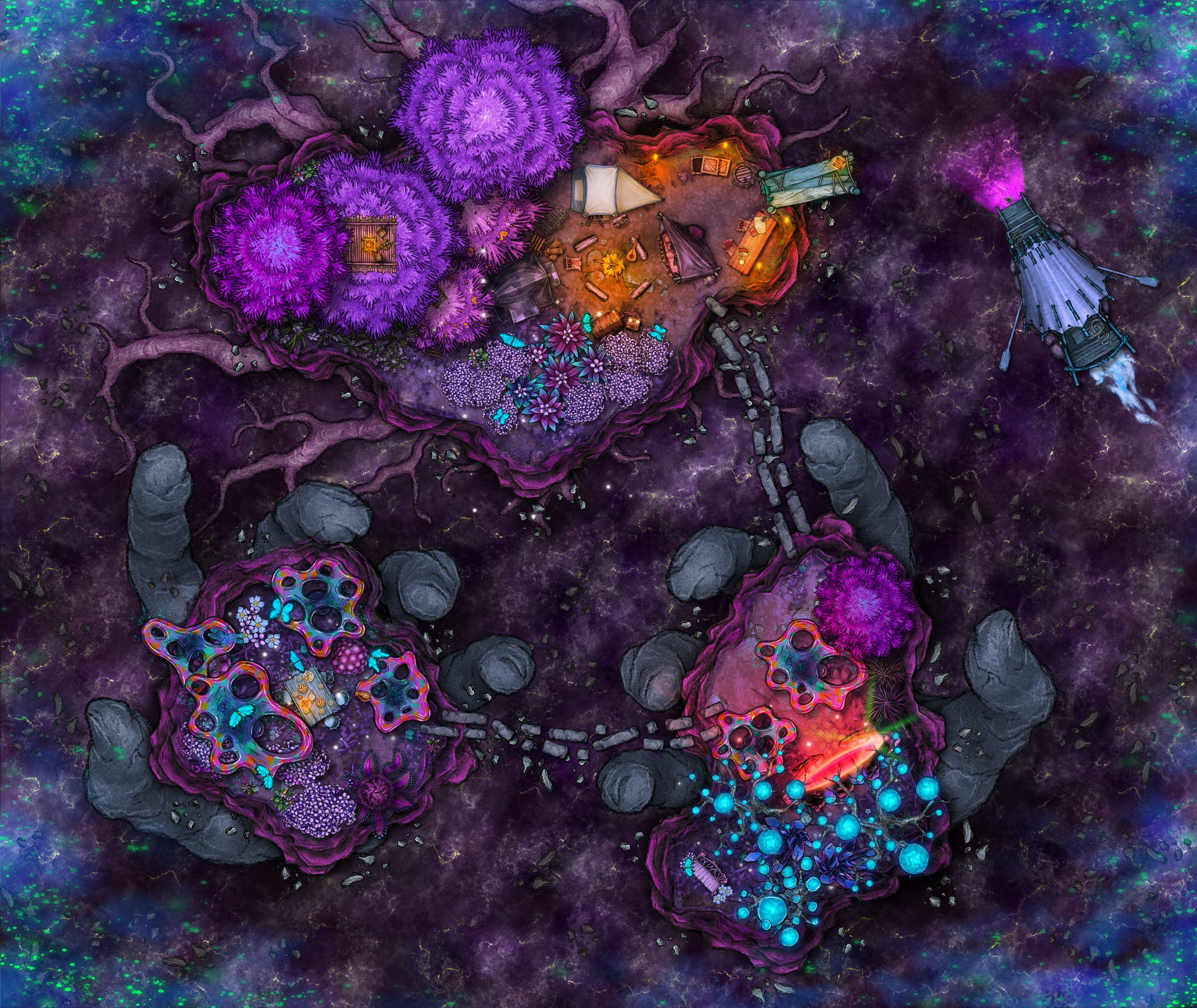 Astral plane camp | Inkarnate - Create Fantasy Maps Online